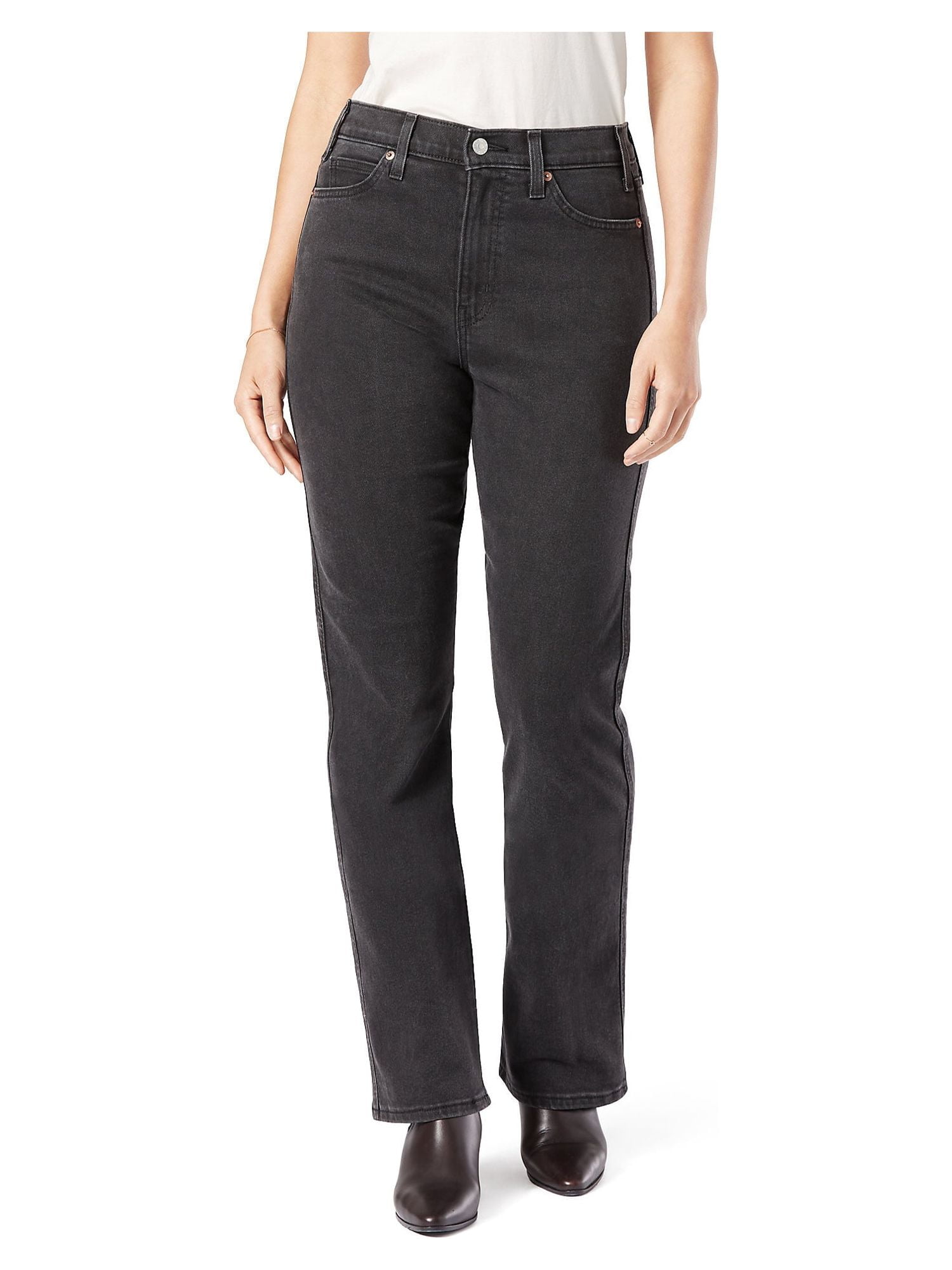 Levi Strauss Signature Women's Heritage High Rise Kick Boot Jeans ...