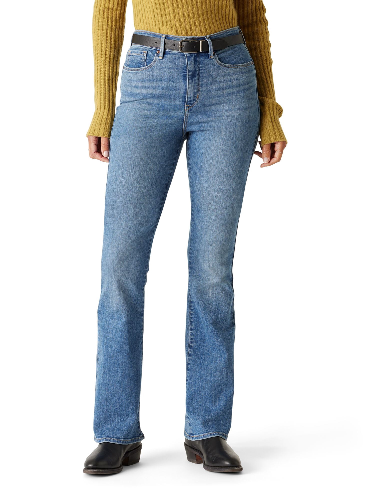 Levi Strauss Signature Women's and Women's Plus High Rise Bootcut Jeans ...