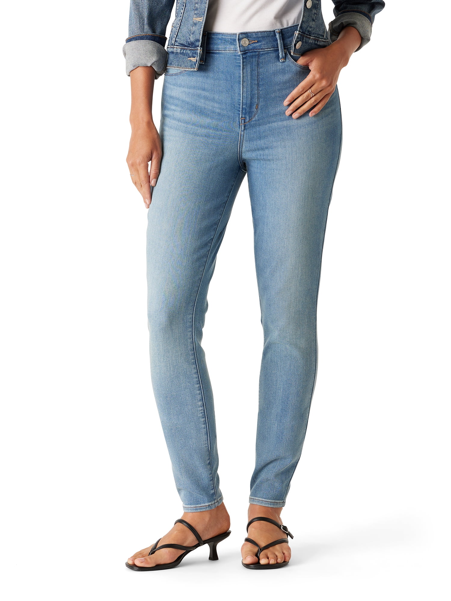 Levi Strauss Signature Women's and Women's Plus High Rise Skinny Jeans ...