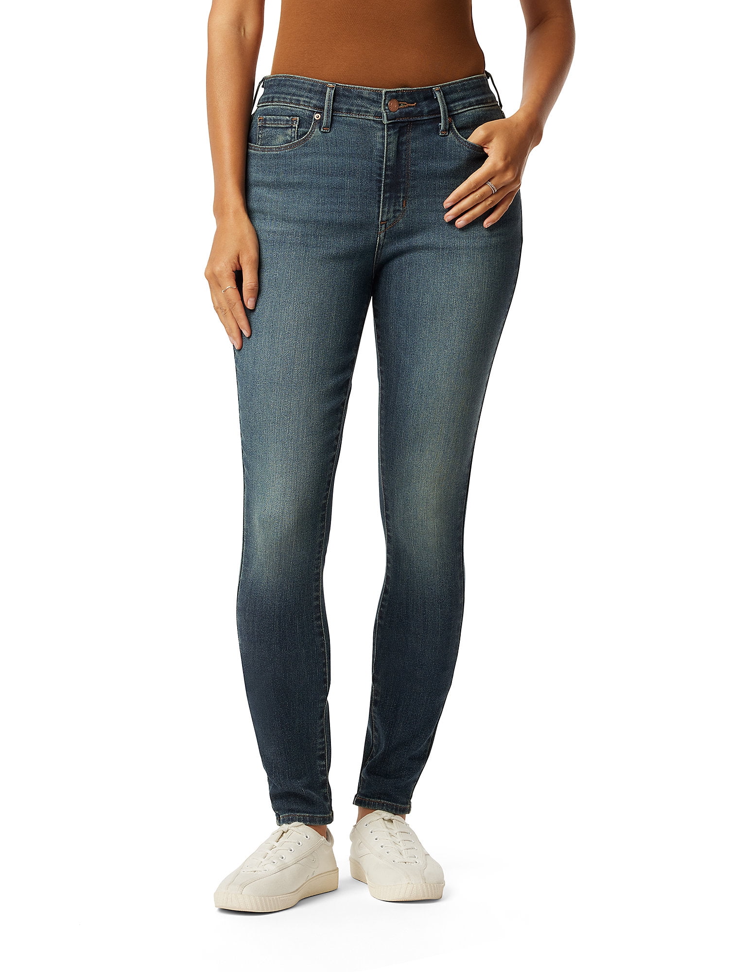 Levi Strauss Signature Women's and Women's Plus High Rise Skinny Jeans ...