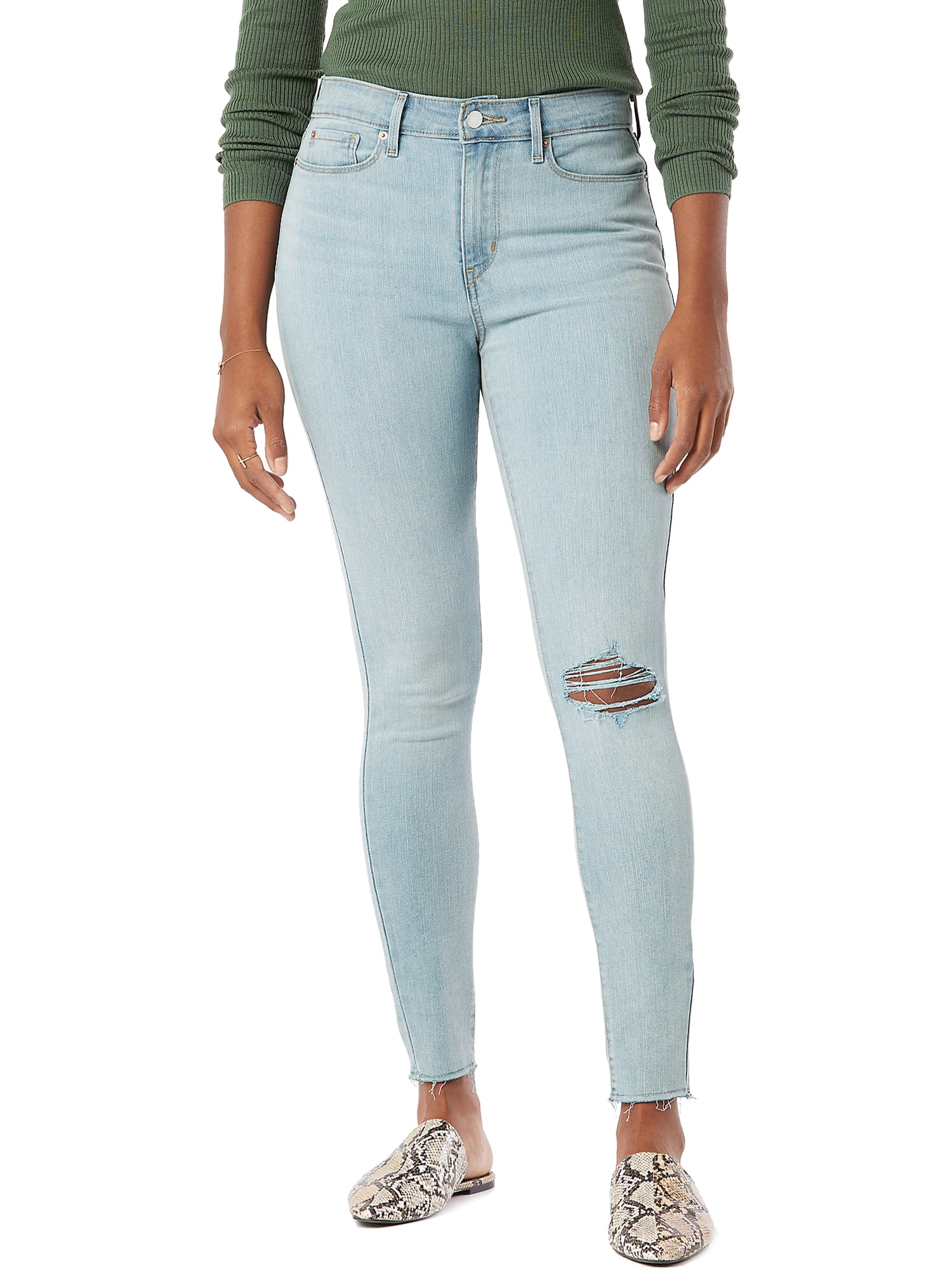 Levi Strauss Signature Women's and Women's Plus High Rise Skinny Jeans ...