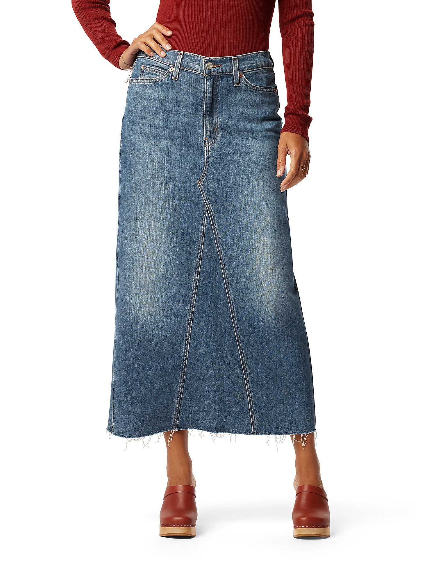 Levi Strauss Signature Women's and Women's Plus Maxi Denim Skirt ...