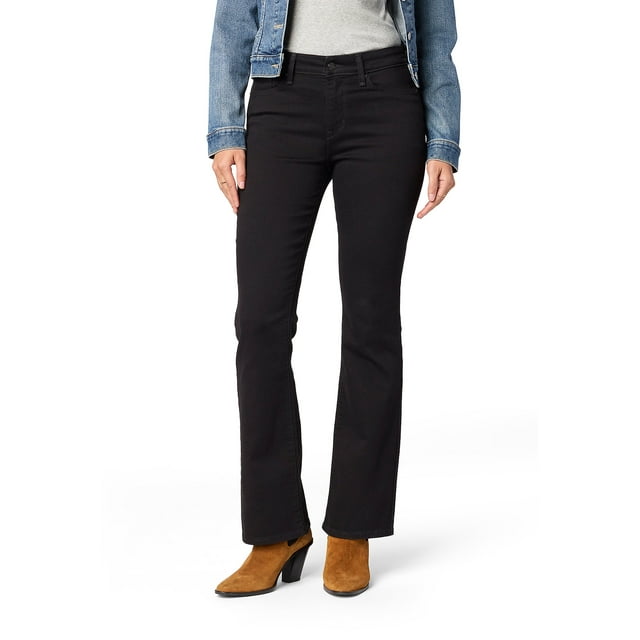 Levi Strauss Signature Women's and Women's Plus Mid Rise Bootcut Jeans ...