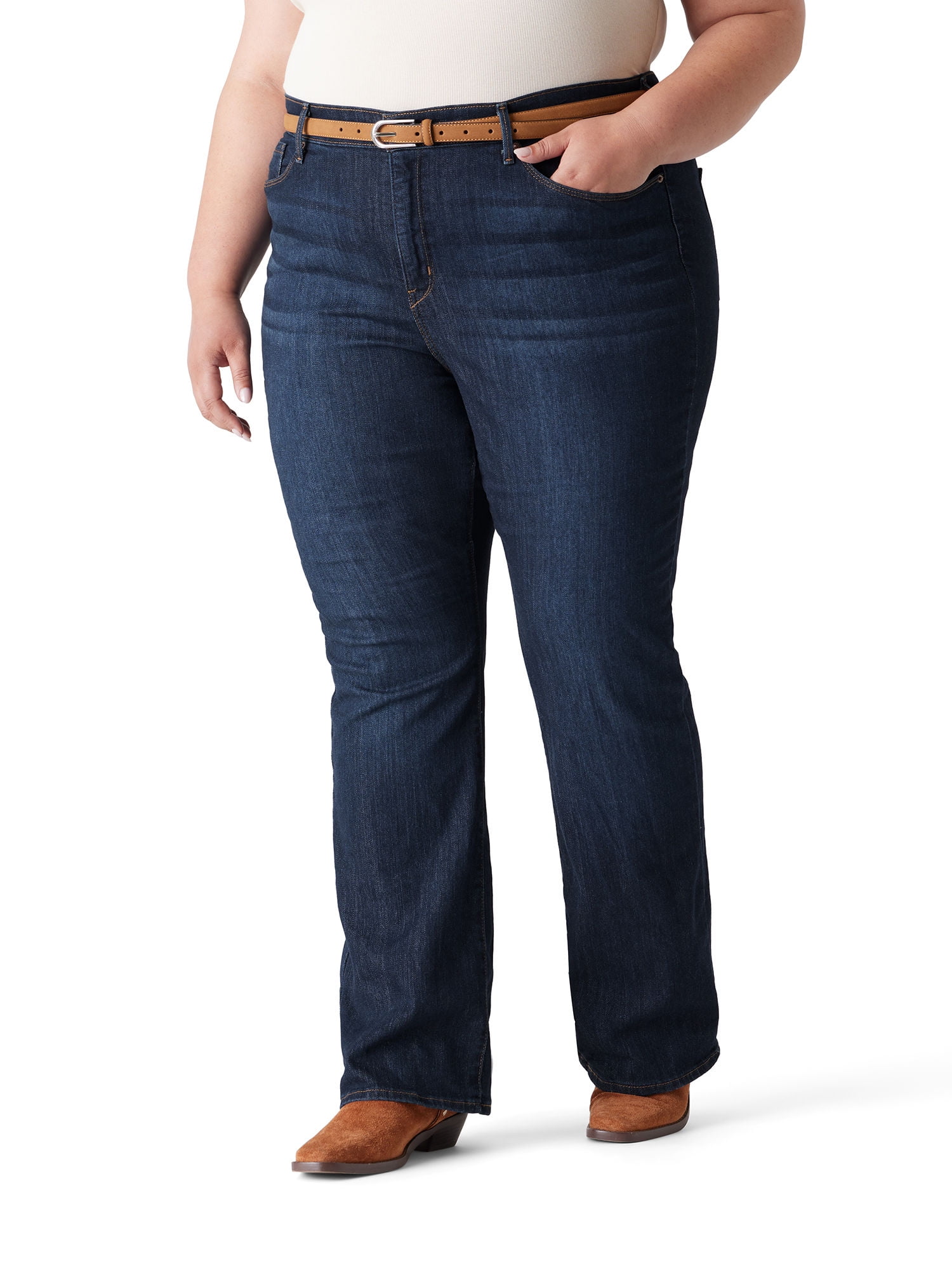 Levi Strauss Signature Women's and Women's Plus Mid Rise Slimming ...