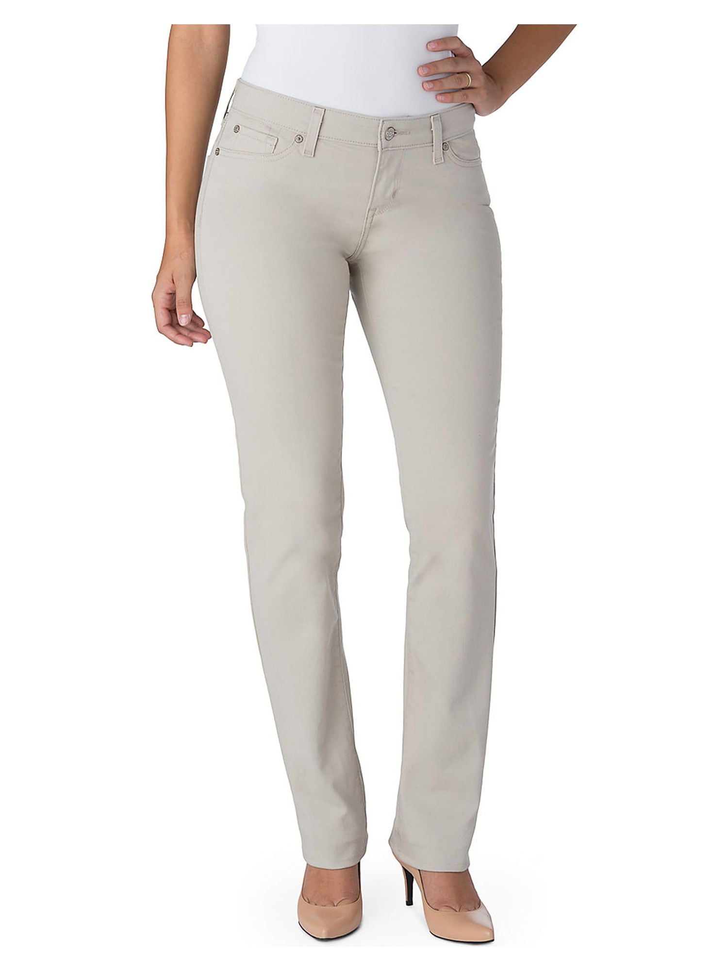 Levi Strauss Signature Women's and Women's Plus Mid Rise Straight Jeans ...