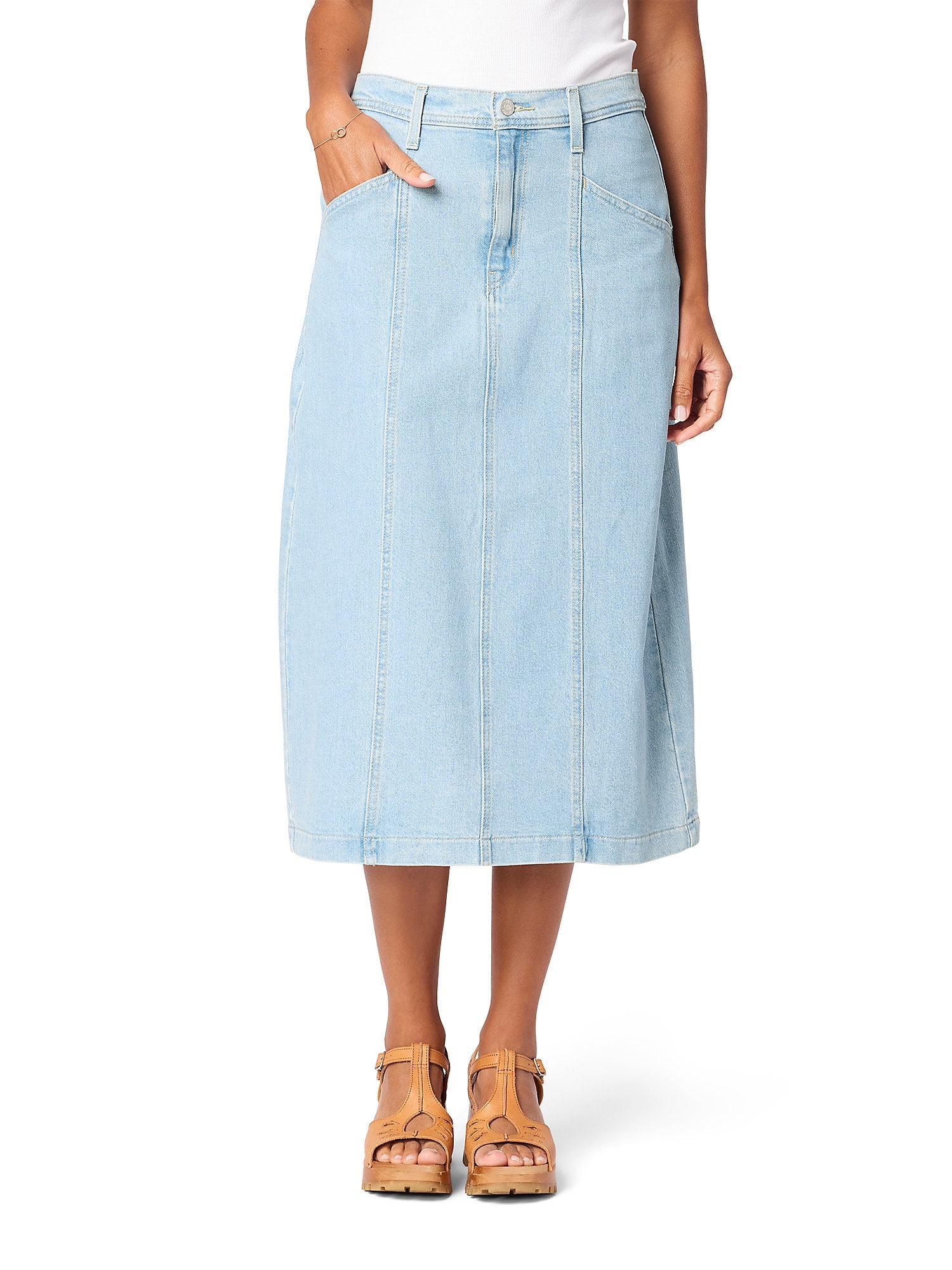 Levi Strauss Signature Women's and Women's Plus Vintage '95 Seamed Skirt, Sizes XS-4X - Walmart.com