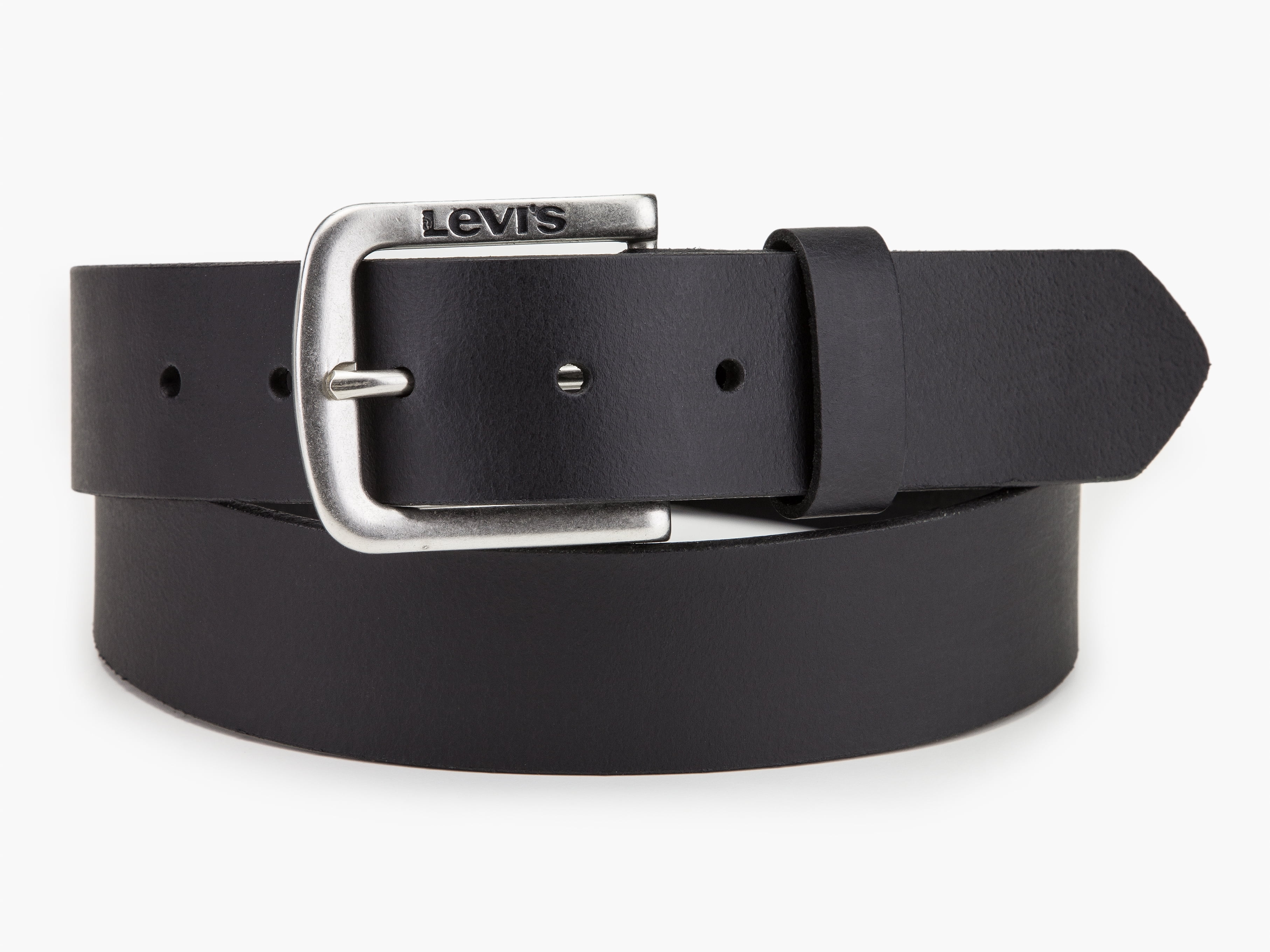 Levi's 100% Bovine Leather Men's Belt ~ Black - Walmart.com