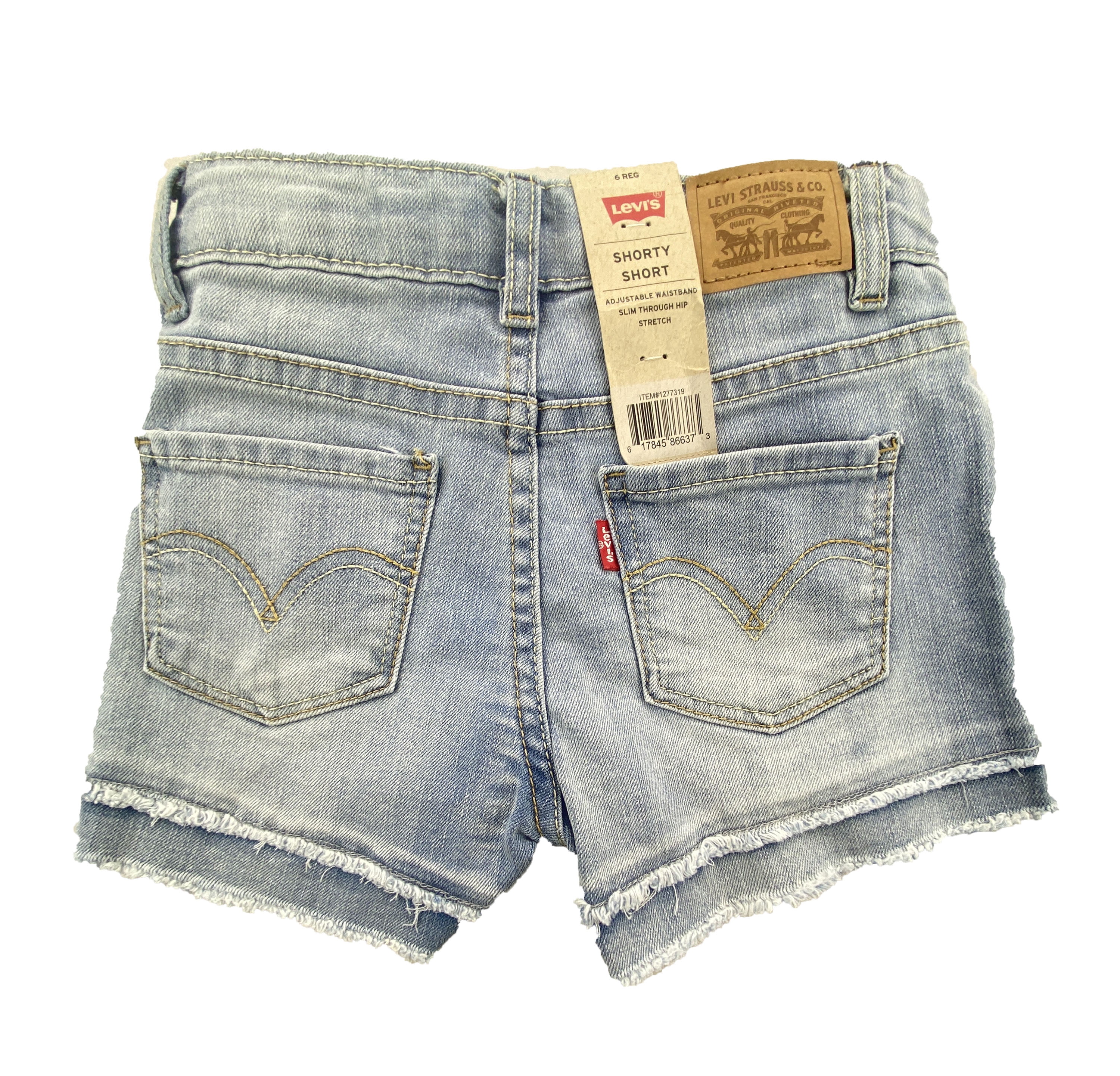 Levi's Big Kid Girls Shorty Shorts - Walmart.com