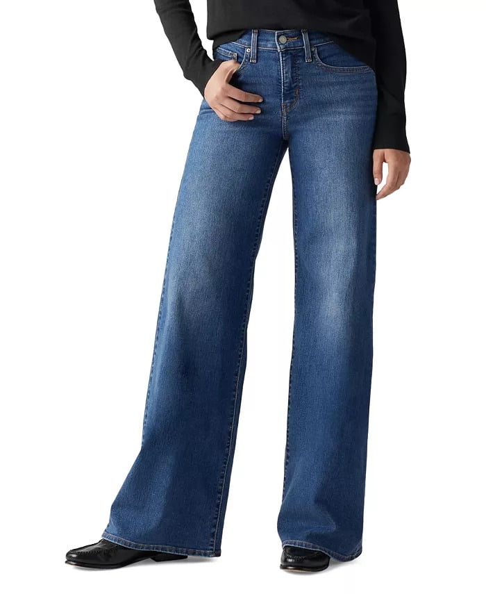 Levi S Clever Girl Women S 318 Shaping Stellar Stretch Wide Leg Jeans