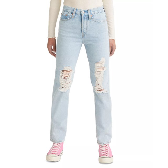 Levi's FLOW STYLE Women's Wedgie Straight-Leg High Rise Crop Jeans, US 8|W29 L28 - Walmart.com