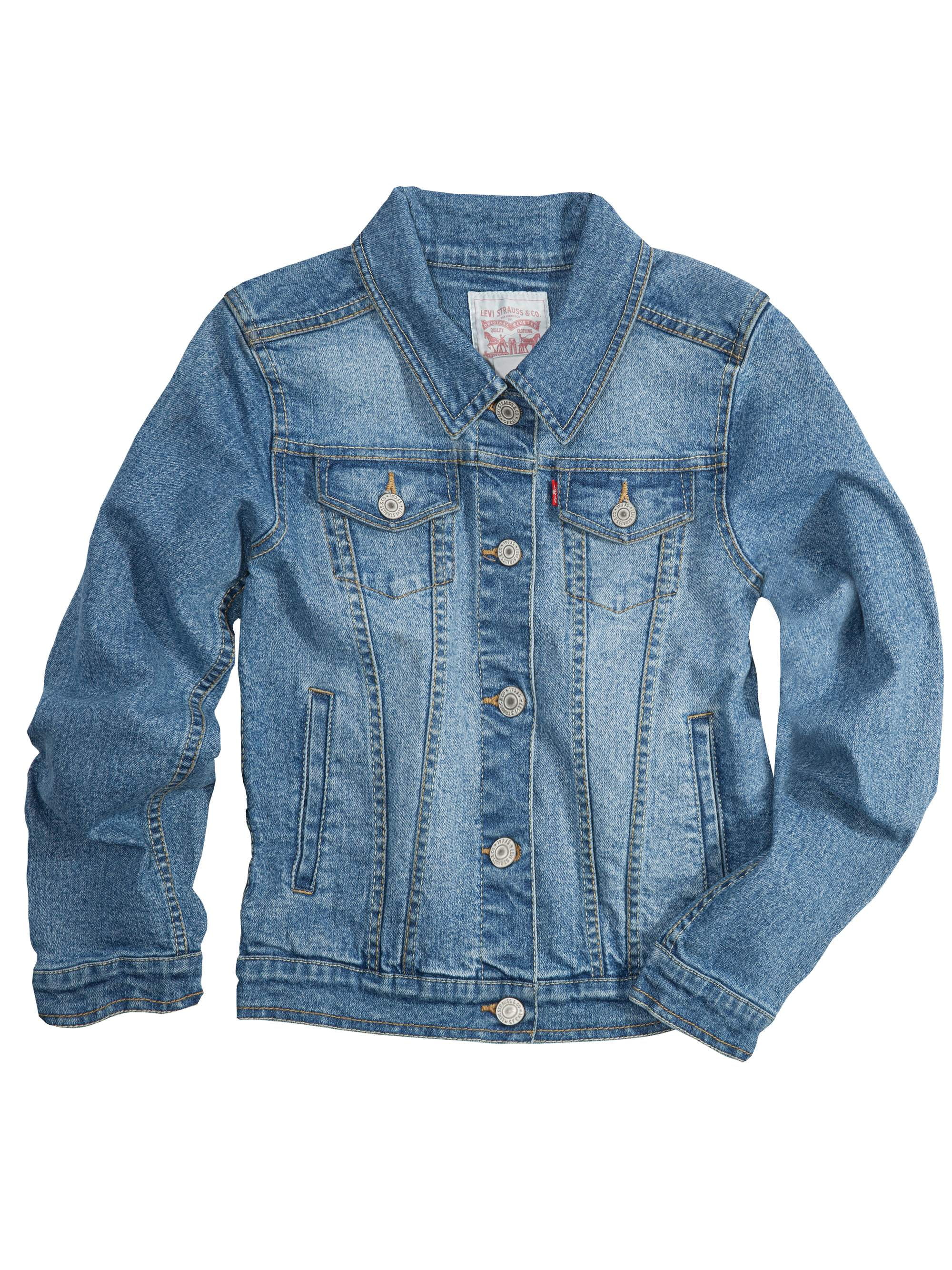 Levi's Girls Denim Trucker Jacket, Sizes 4-16 - Walmart.com