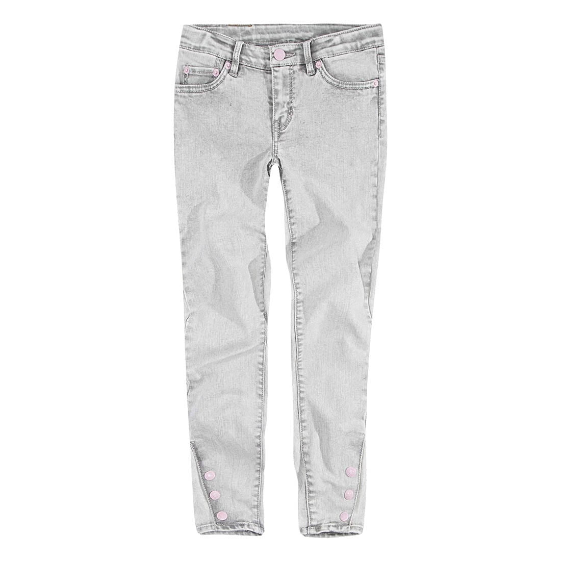 Levi's Girls' Little 710 Super Skinny Fit Jeans, Silver Light, 4 ...