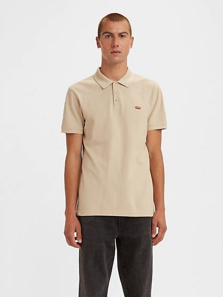 Levi's KHAKI/SAHARA KHAKI Men's Housemark Polo Shirt, US Large ...