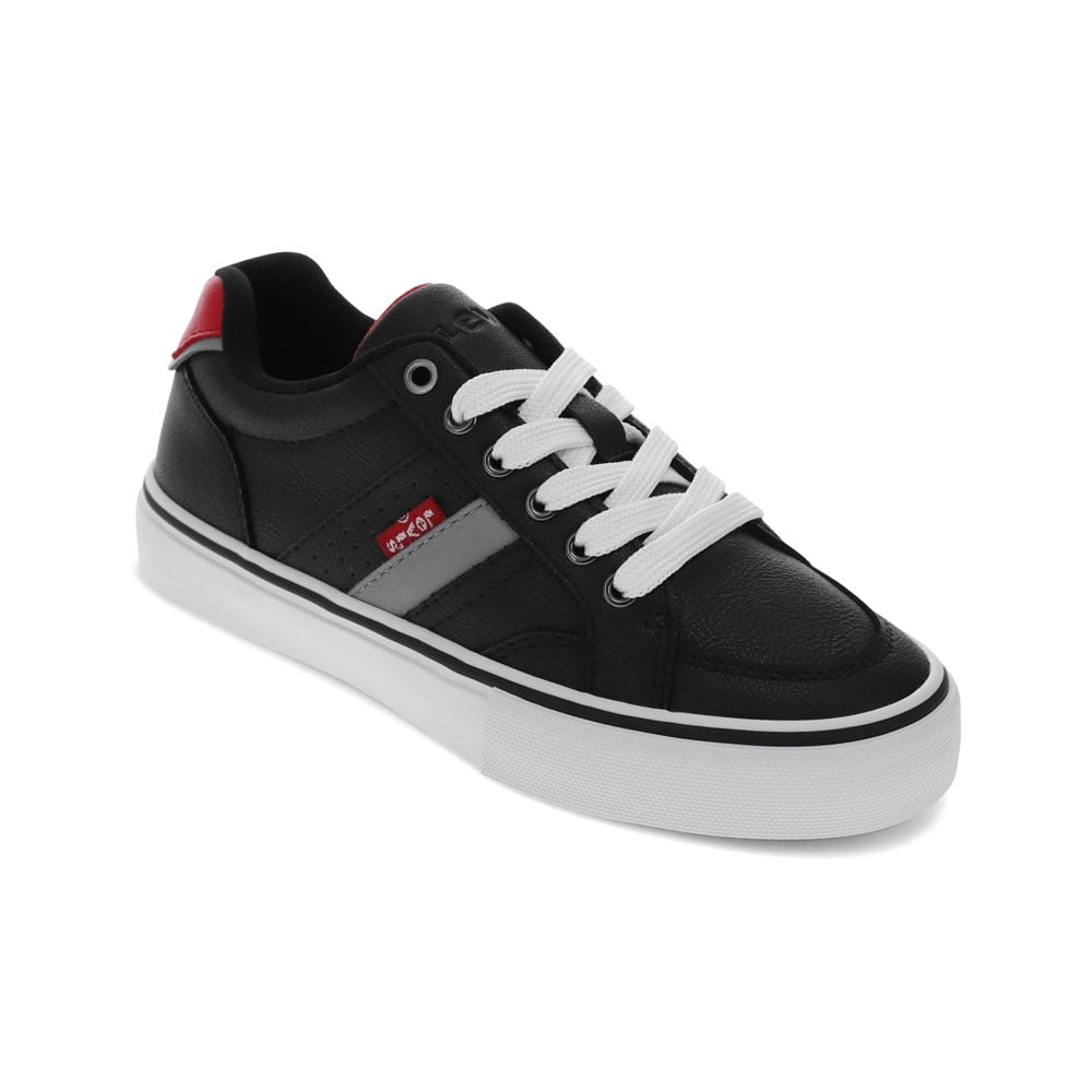 Levi's Kids Avery Synthetic Leather Casual Lace Up Sneaker Shoe ...
