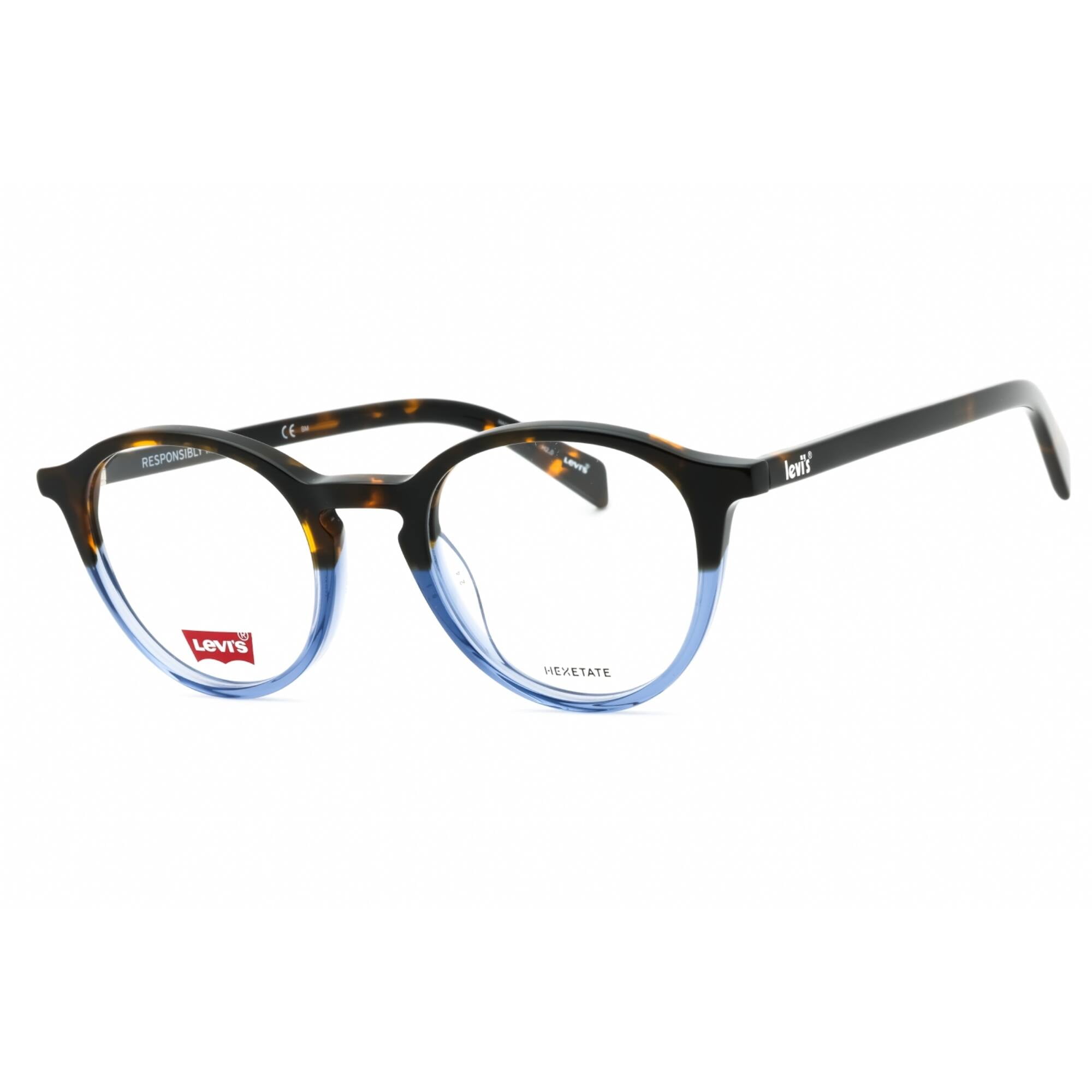 Levi's LV 1036 0YF5 00 Men's Yellow Blue Havana Frame Eyeglasses ...
