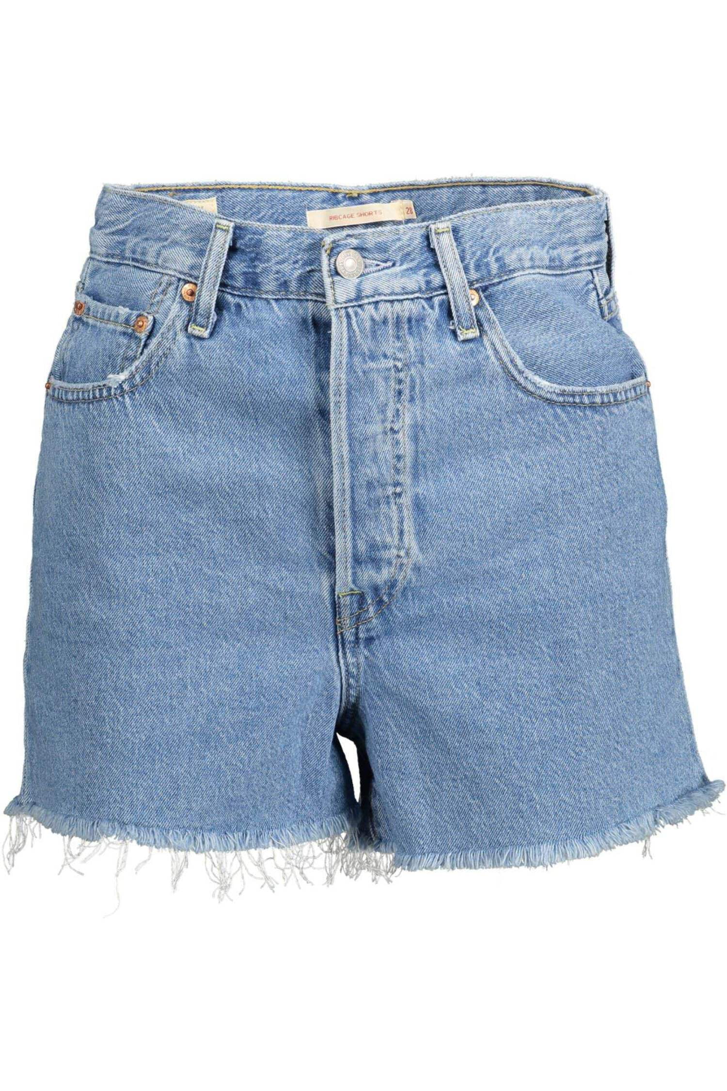 Levi's Light Blue Cotton Women Shorts - Walmart.com