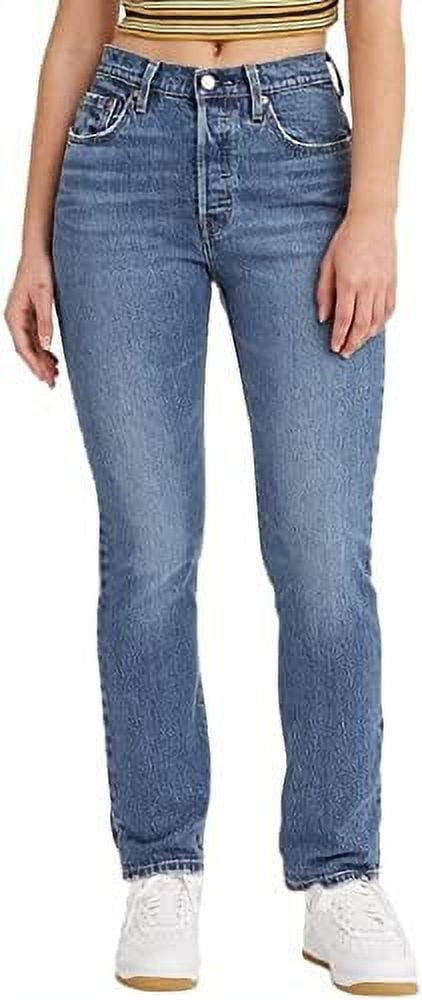 Levi's MEDIUM INDIGO WORN IN- BLUE Women's 501 Original Fit Jeans, US 28x32 - Walmart.com
