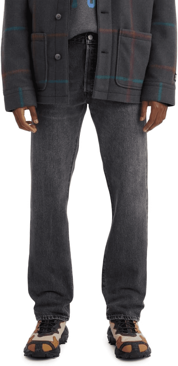Levi's Men's 501 Original Straight Jeans - Black Denim, 34x30 - Walmart.com