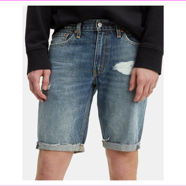 Levi's Men's 469 Loose Fit Denim 12" Short 40 Blue - Walmart.com