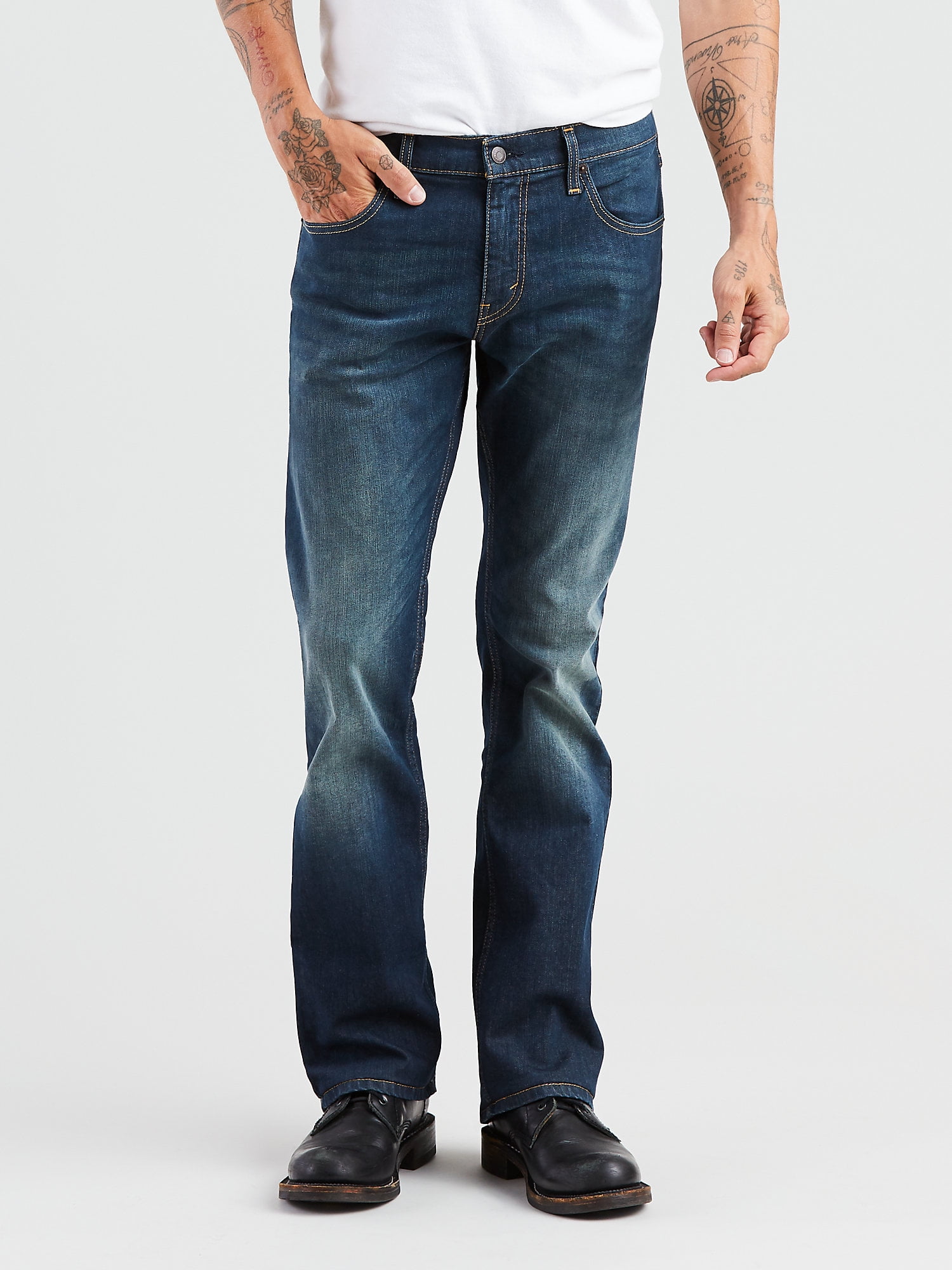 Levi's Men's 527 Slim Boot Cut Fit Jeans - Walmart.com