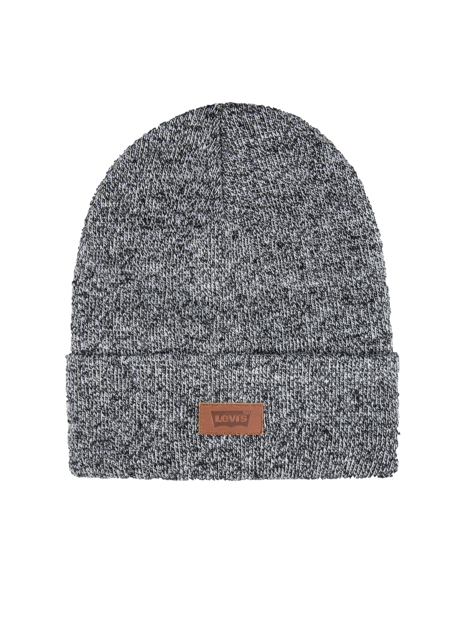 Levi's Men's All Season Leather Logo Patch Beanie Hat - Walmart.com