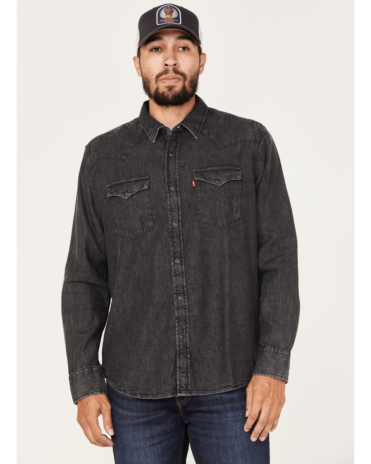 Levi's Men's Classic Denim Long Sleeve Western Snap Shirt - 85745-0029 ...