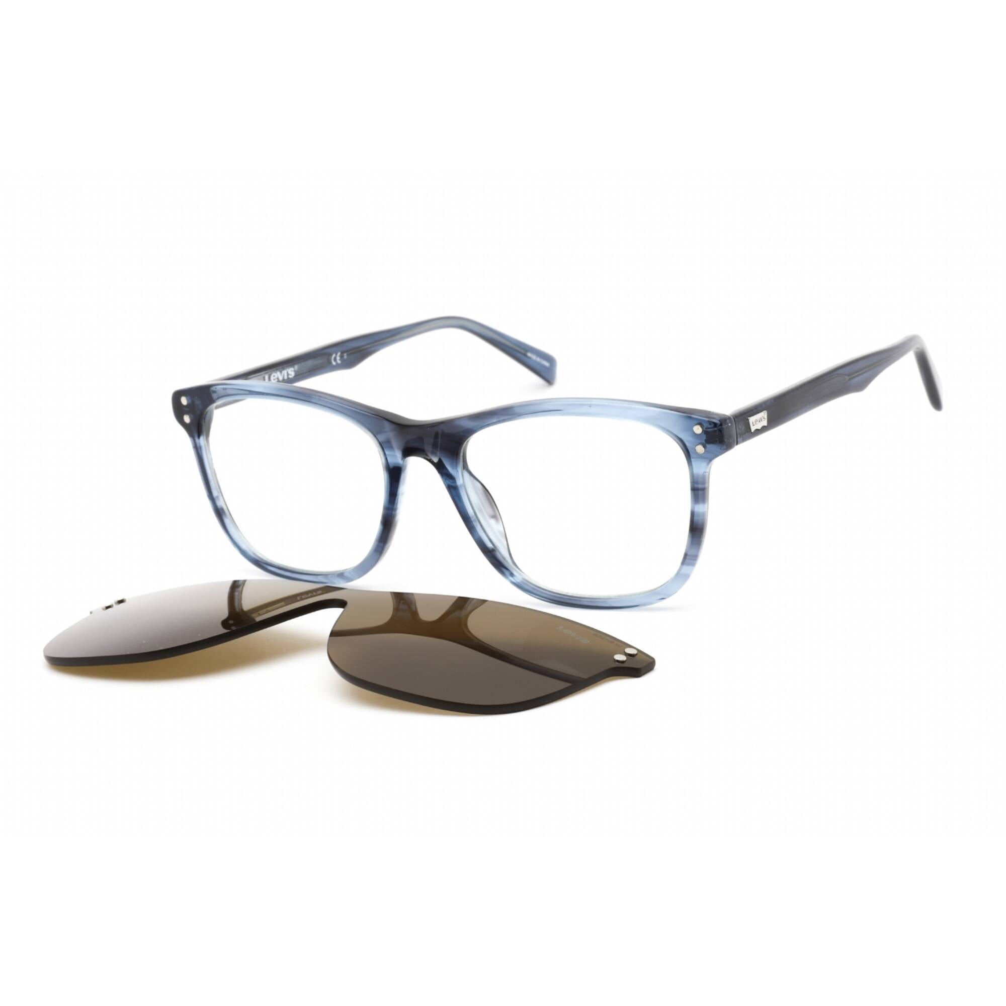 Levi's Men's LV 5013/CS Rectangular Sunglasses, Blue, 53mm, 18mm - Walmart.com