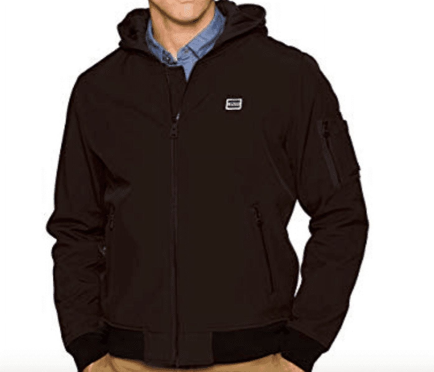 Levi's Men's Soft Shell Varsity Bomber Jacket Hood Black Water ...