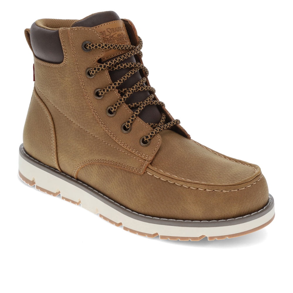 Levi's Mens Dean Synthetic Leather Casual Moc Toe Rugged Casual Boot ...