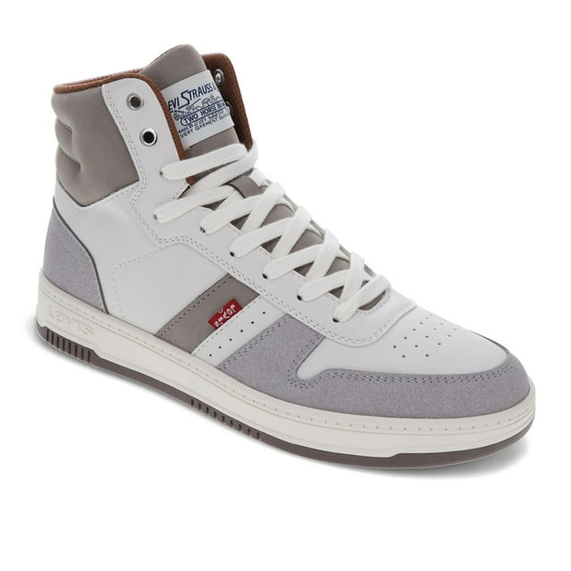 Levi's Mens Drive Hi Synthetic Leather Casual Hightop Sneaker Shoe ...