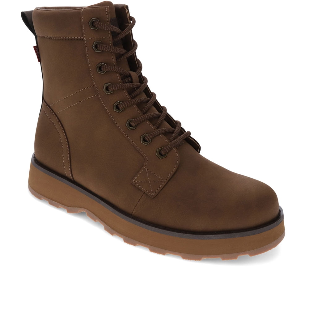 Levi's Mens Greyson UL Vegan Leather Lace Up Rugged Casual Boot ...