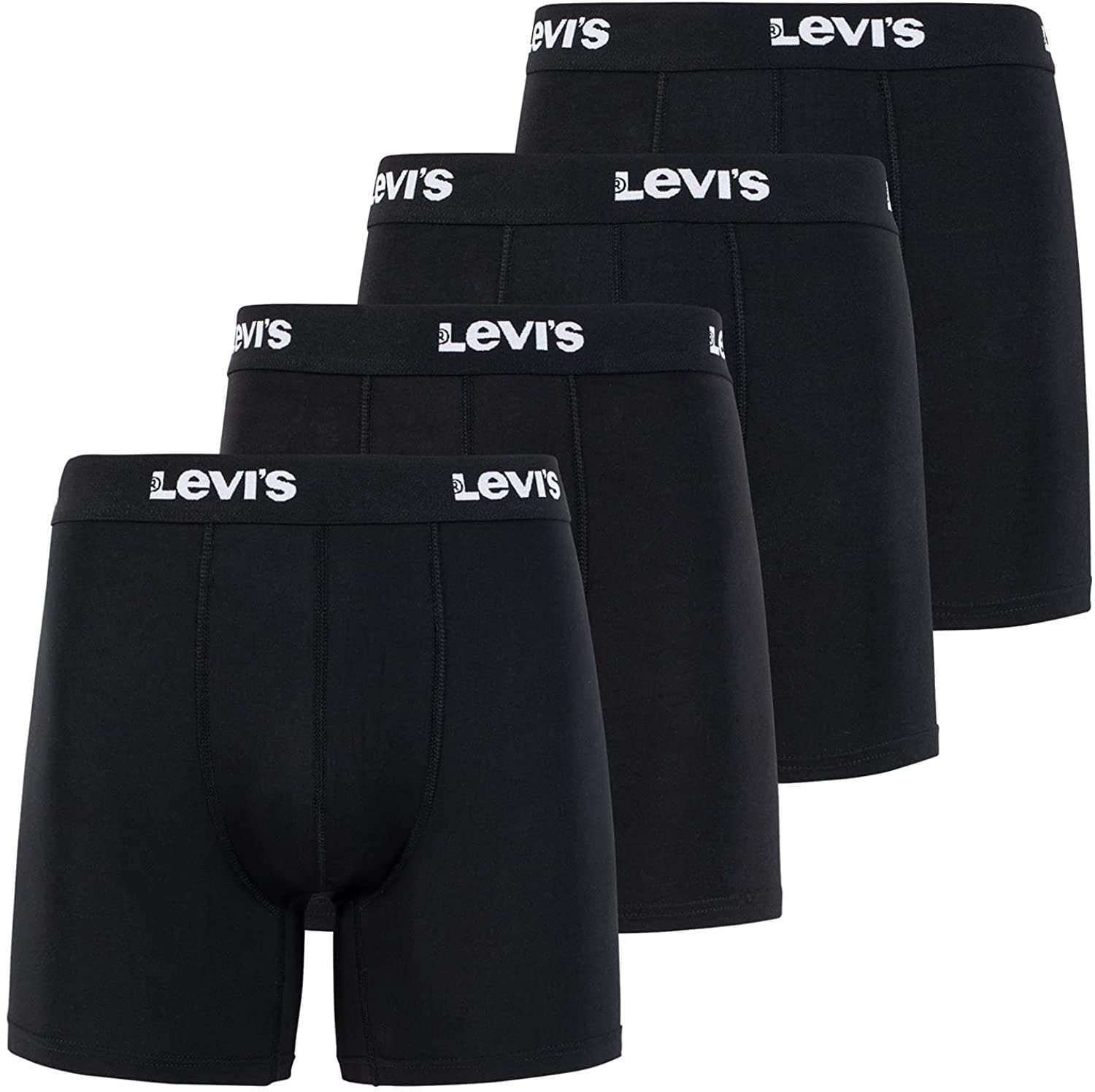 Levi's Mens Underwear Microfiber Boxer Brief for Men Ultra Soft 4 Pack ...
