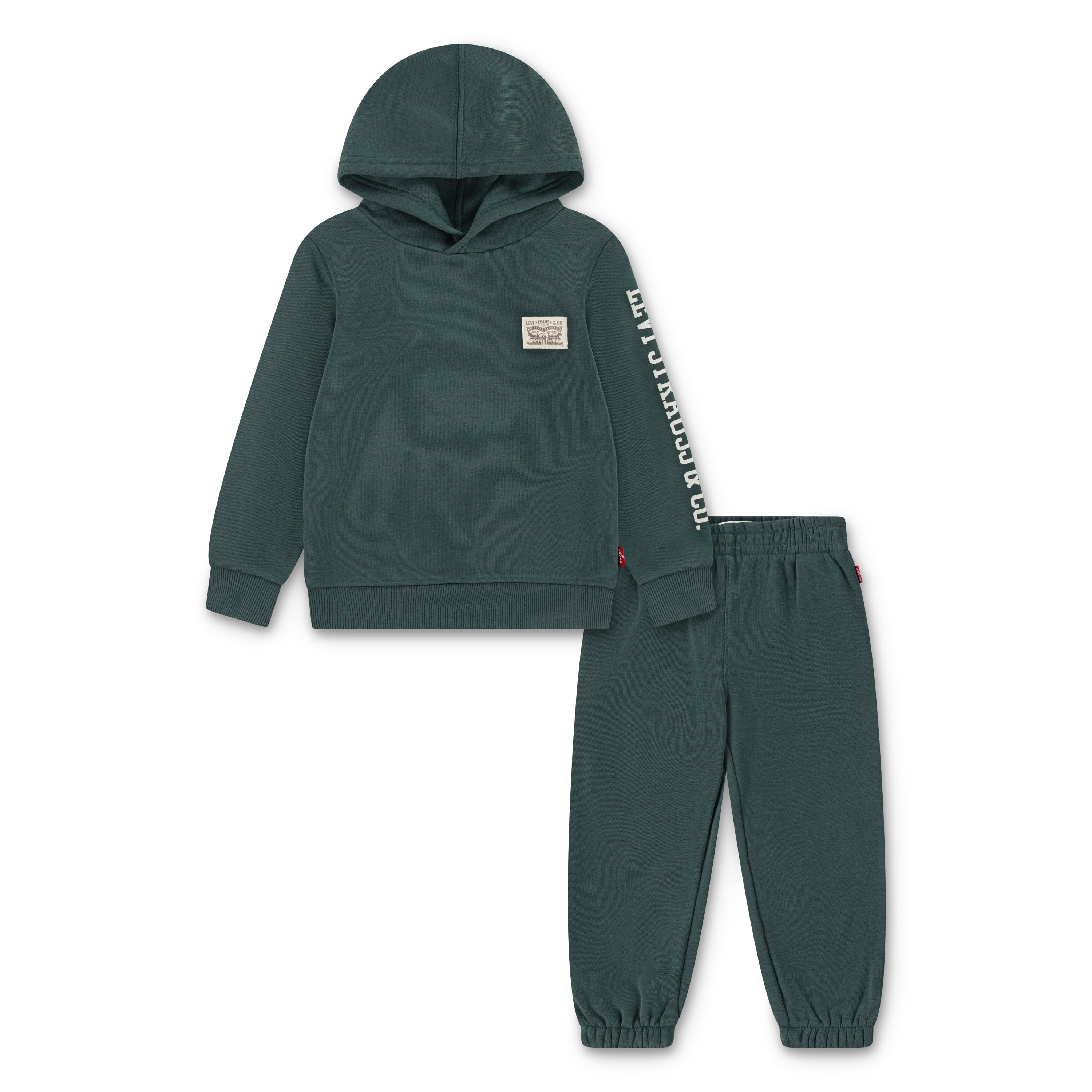 Levi's Boys 2-Piece Patch Hoodie & Jogger Set, Sizes 2T-4T - Walmart.com
