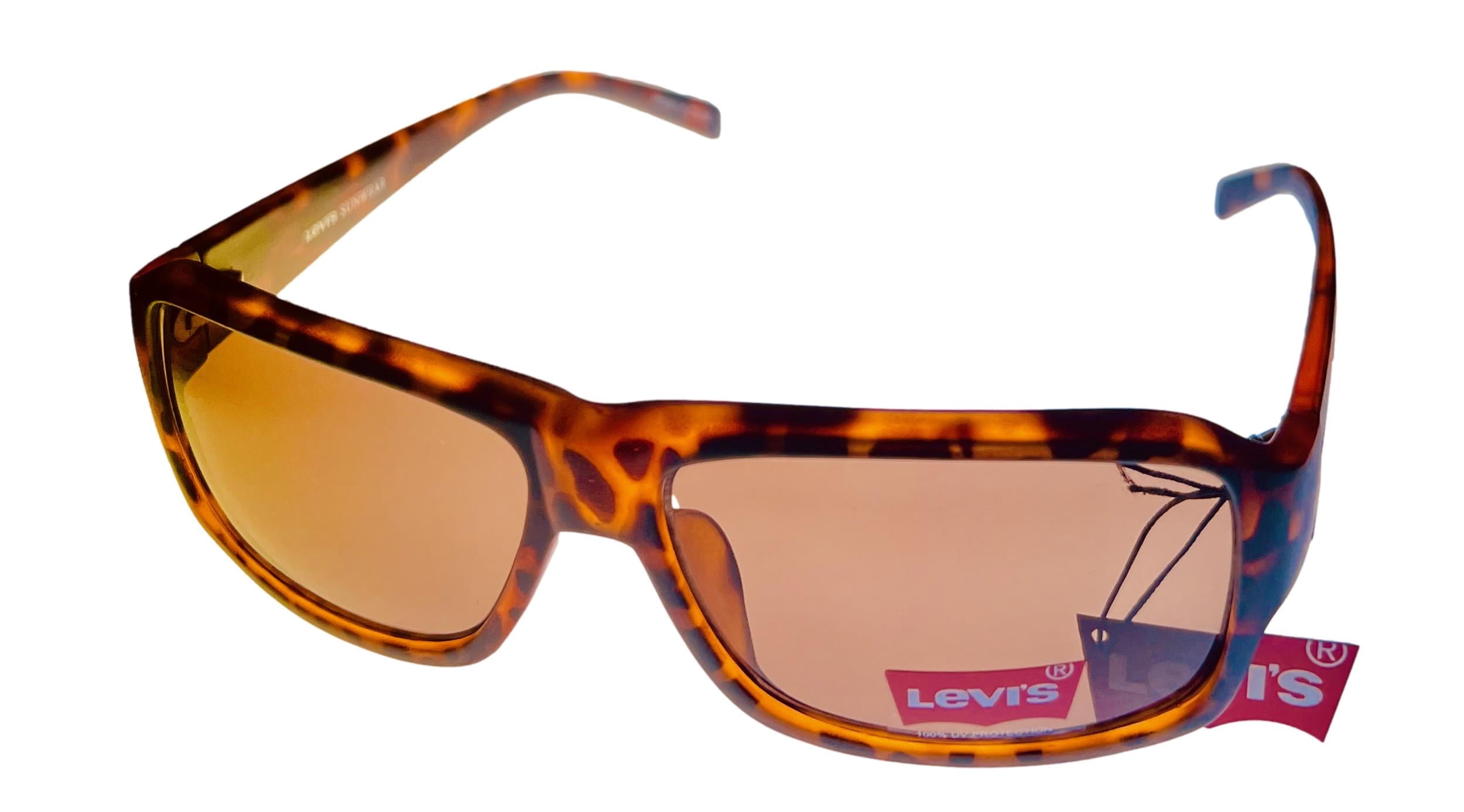 Levi's Sunglass LS166 2 Unisex Plastic Rectangle Tortoise / Brown ...