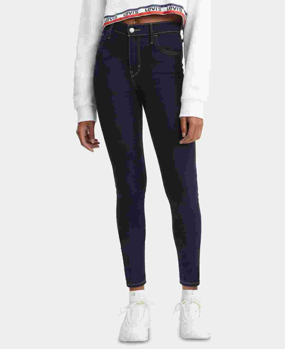 Levi's Women's 720 High Rise Super Skinny Jeans In Short Length Blue ...