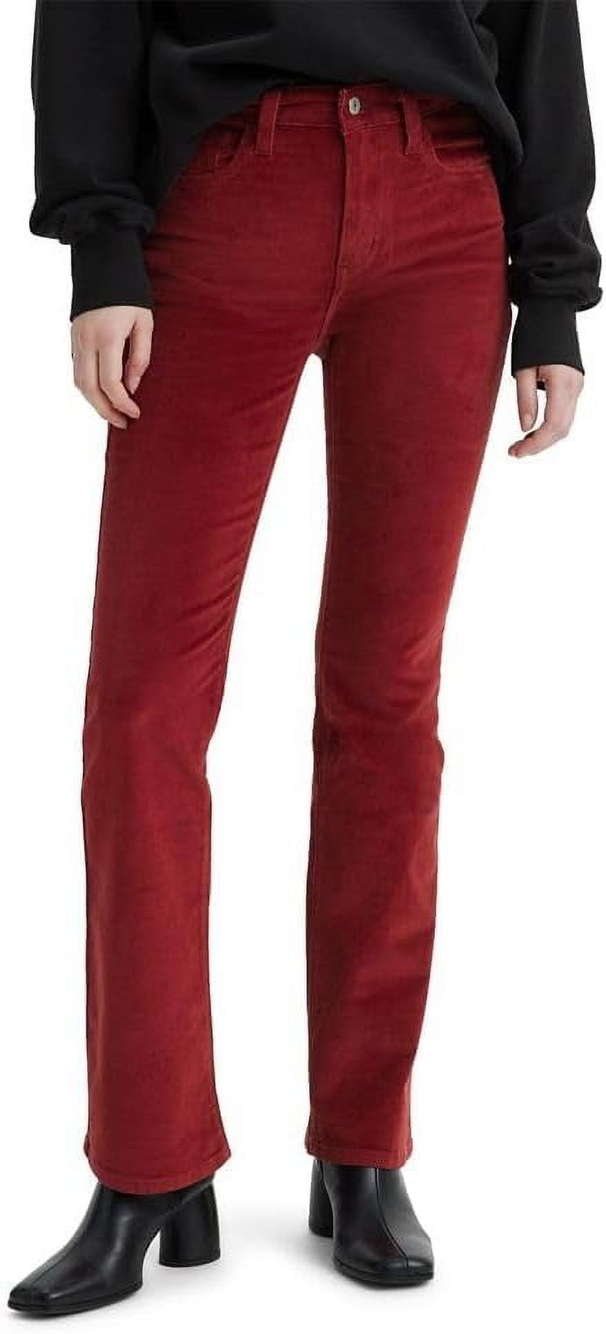 Levi's Women's High Rise 725 Bootcut Corduroy Jeans Red 29W x 32L ...