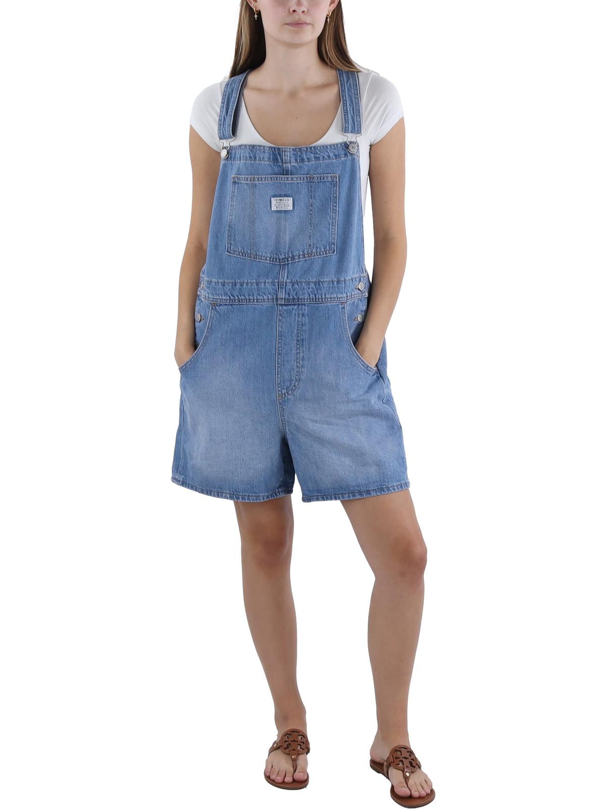Levi's Women's Light Wash Vintage Shortalls Cotton, Large - Walmart.com