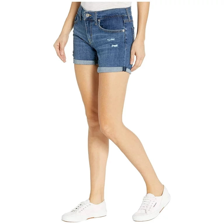 Levi's Women's Mid-Length Denim Mid-Stretch Super Soft Short Hawaii ...