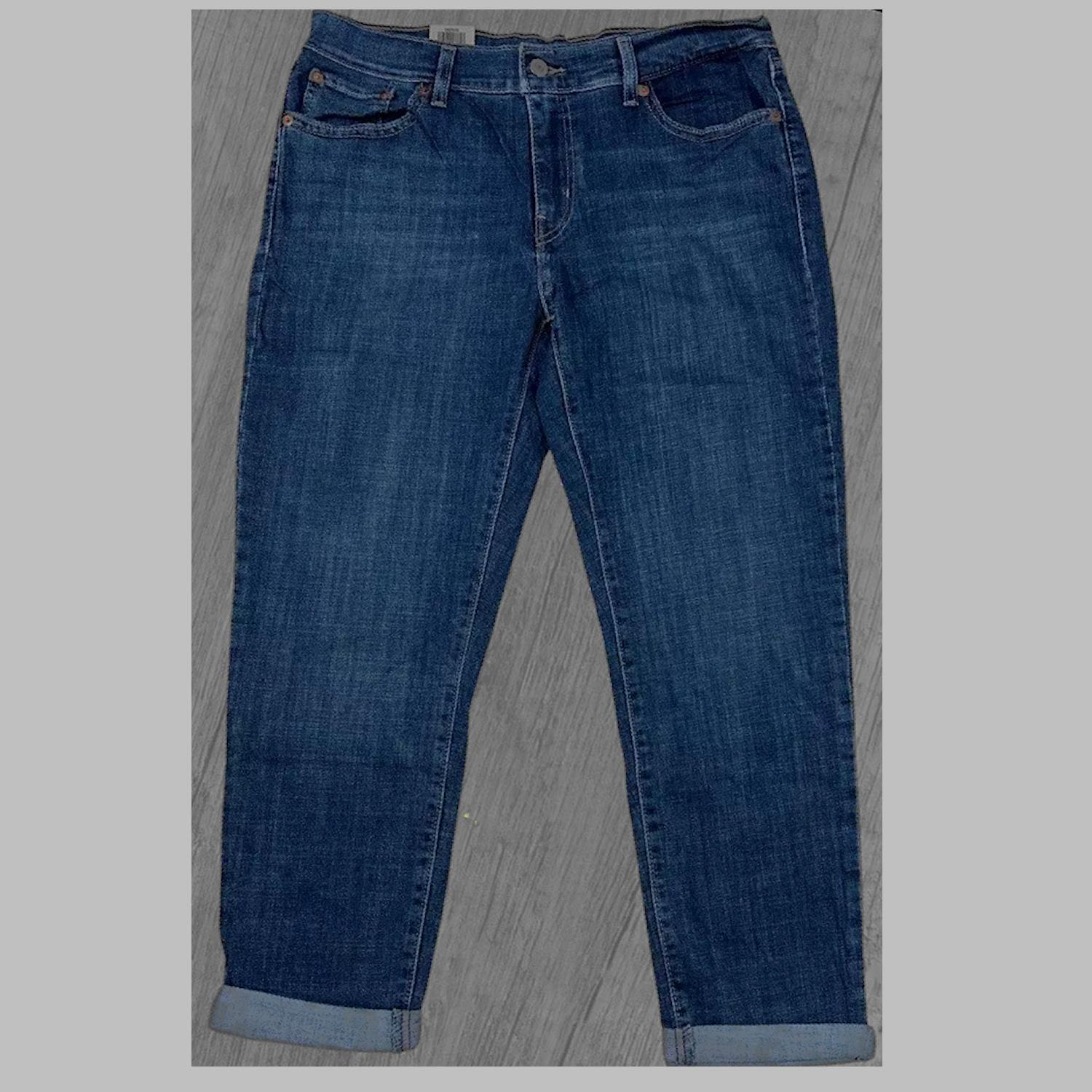 Levi's Women's Midrise Boyfriend Jeans Maui Views Dark Wash 18 34x27 ...