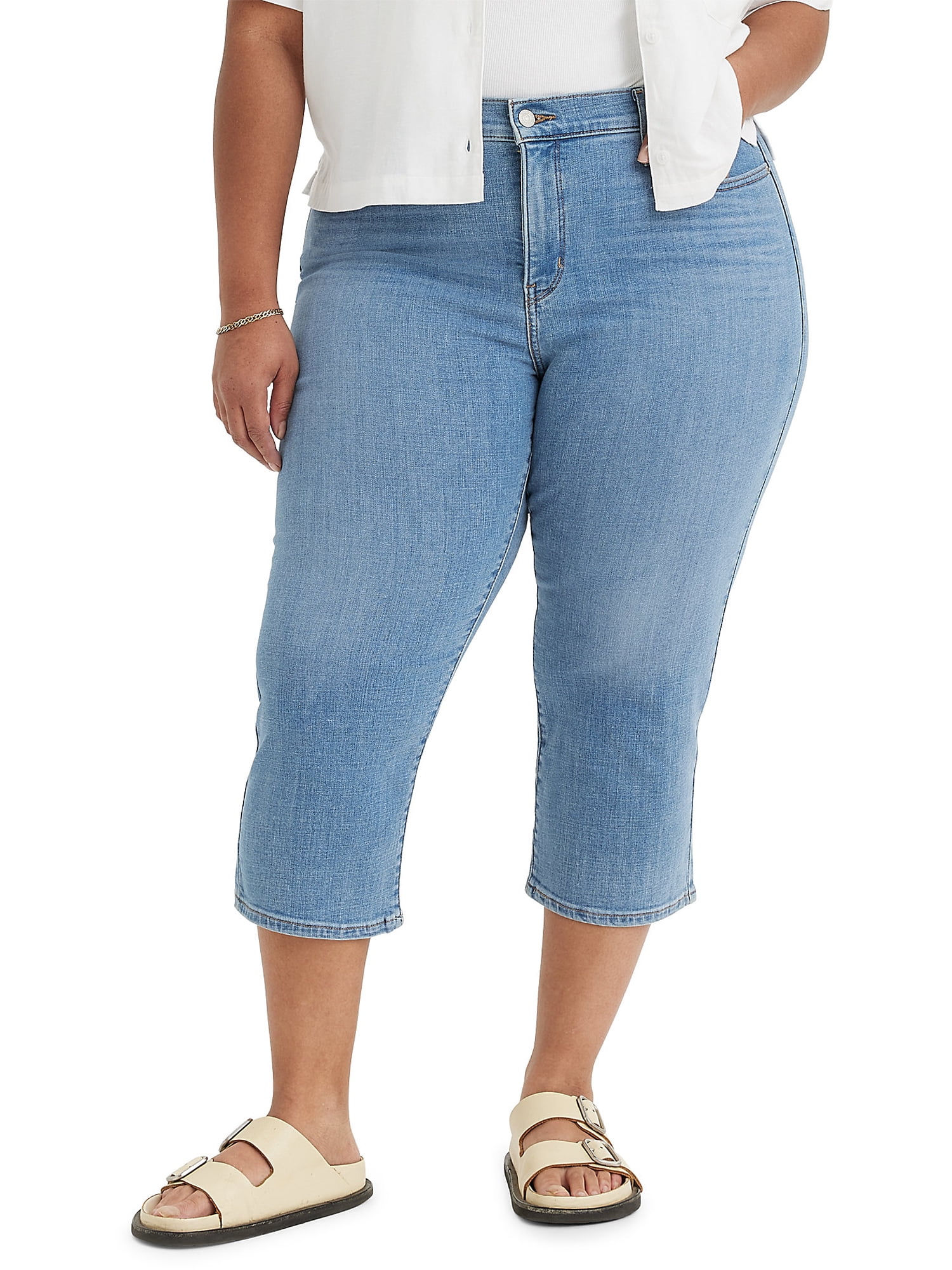 Levi's Women's Plus Size 311 Shaping Skinny Capri Jeans - Walmart.com