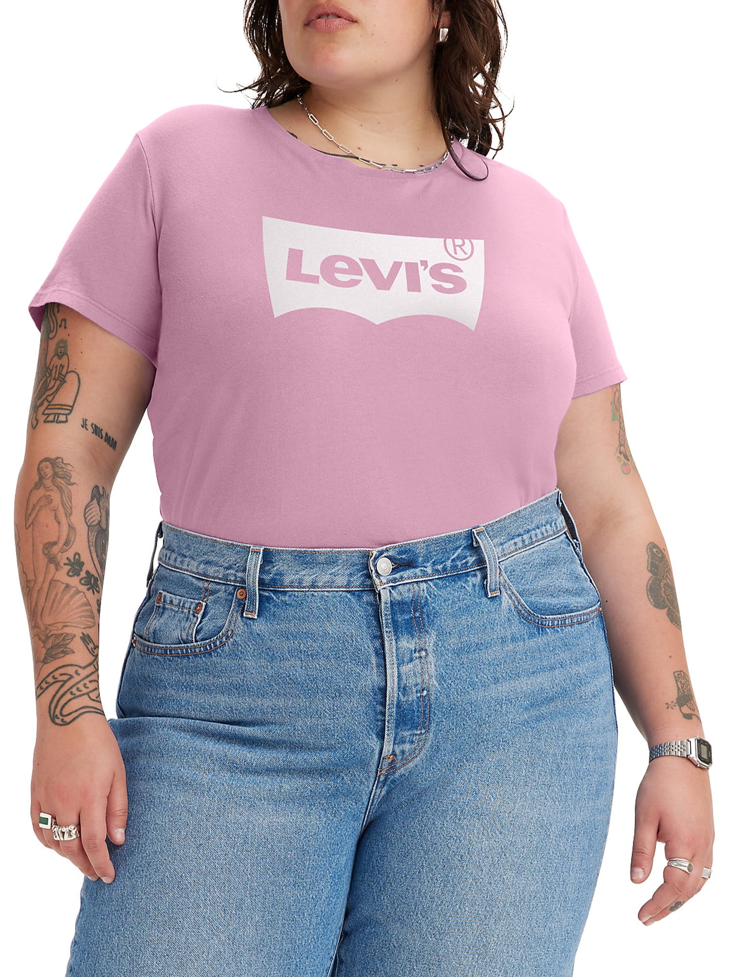 Levi S Women S Plus Size Perfect Tee Walmart