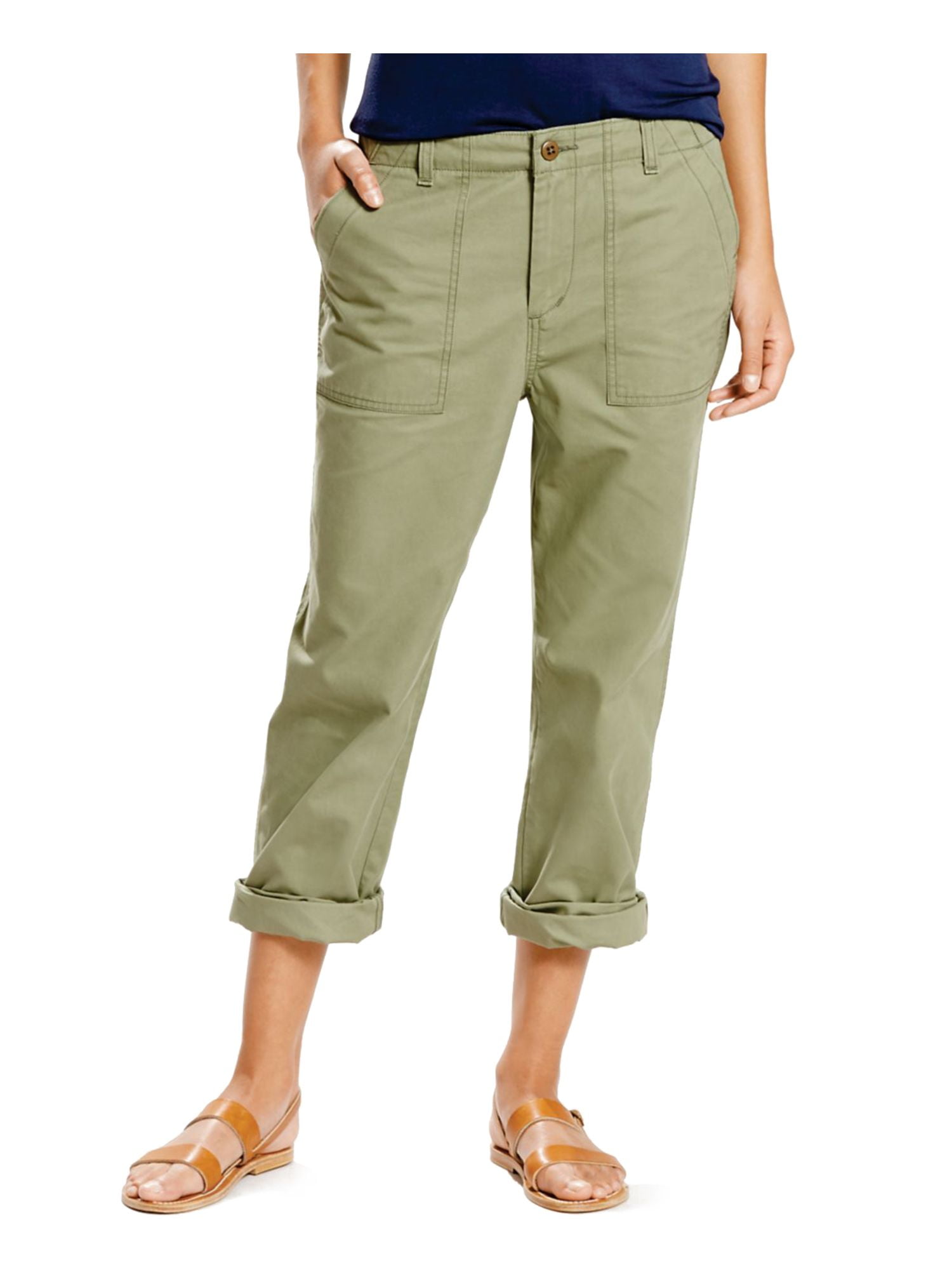 Levi's Womens Hazy Deep Lichen Green Utility Chino Pants 30 - Walmart.com