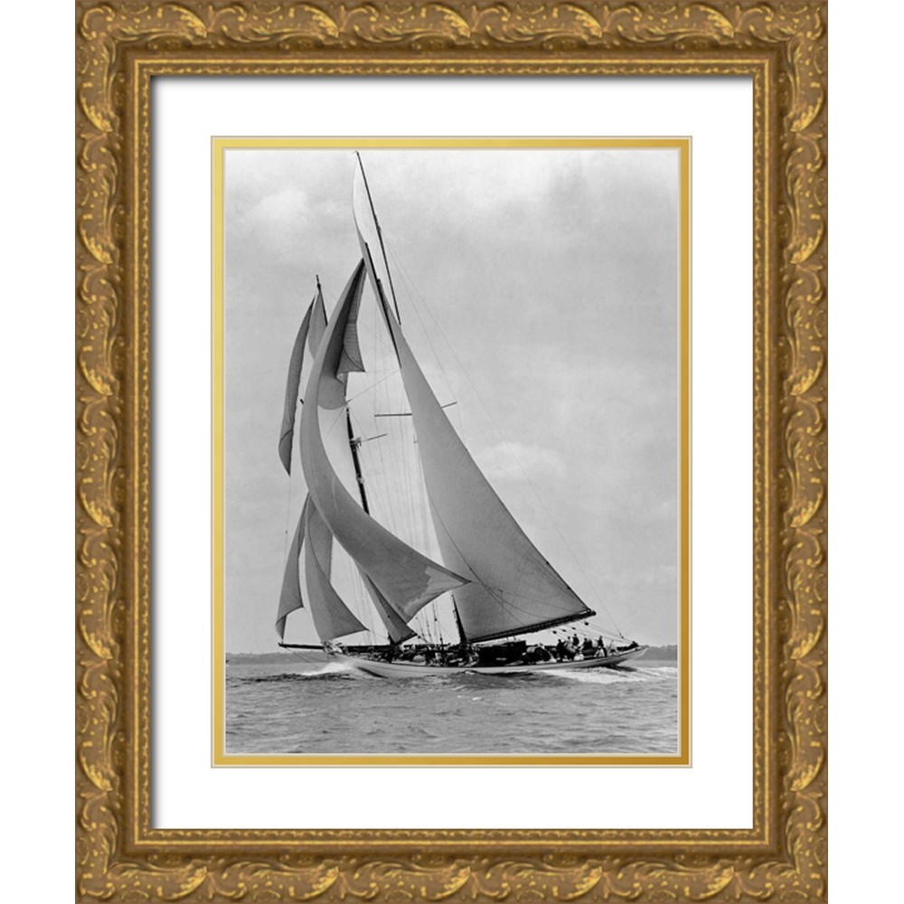 Levick, Edwin 19x24 Gold Ornate Wood Framed with Double Matting Museum ...
