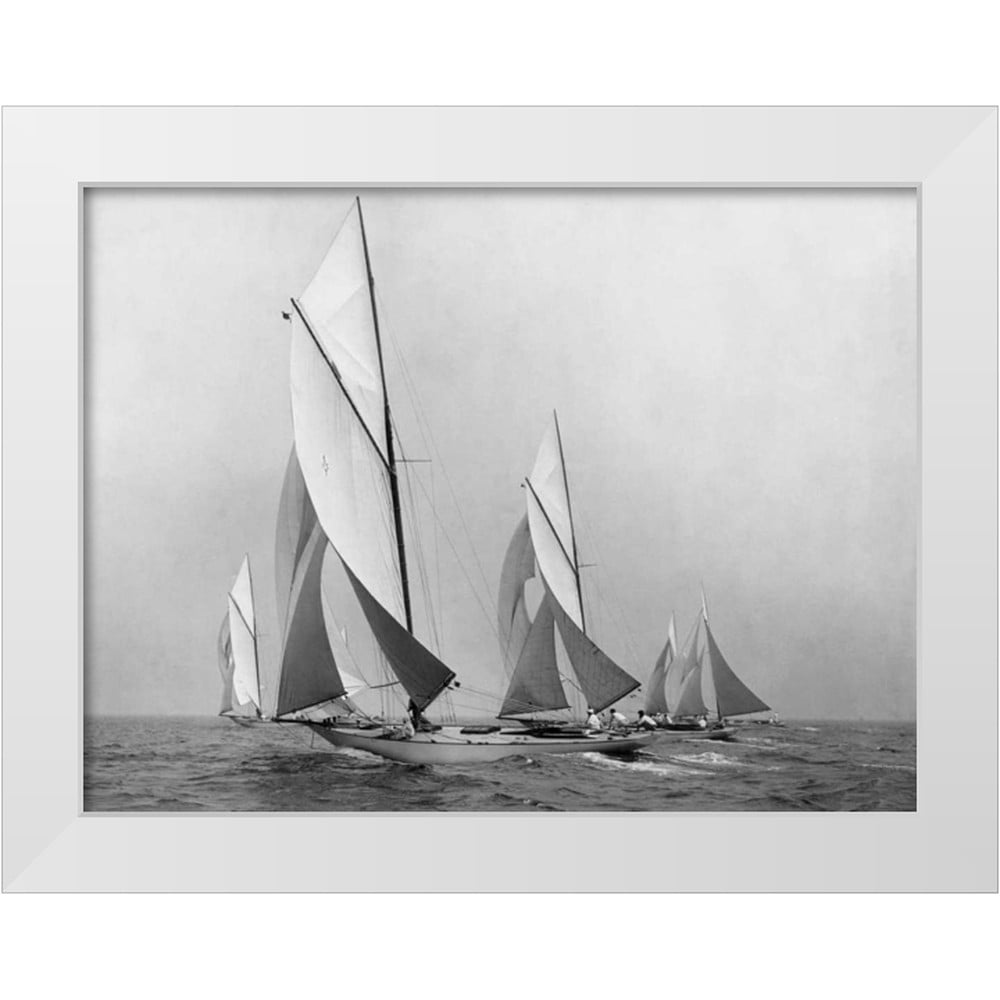 Levick, Edwin 24x19 White Modern Wood Framed Museum Art Print Titled ...