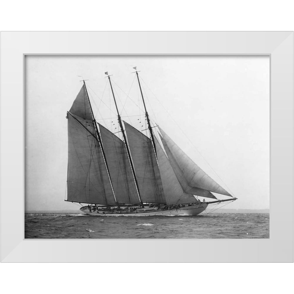 Levick, Edwin 32x25 White Modern Wood Framed Museum Art Print Titled ...