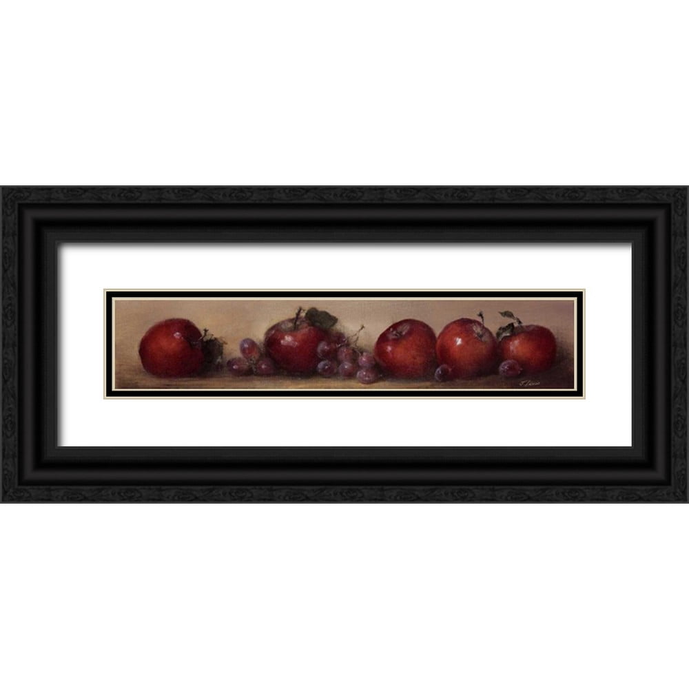 Levin, Judith 24x8 Black Ornate Wood Framed with Double Matting Museum ...