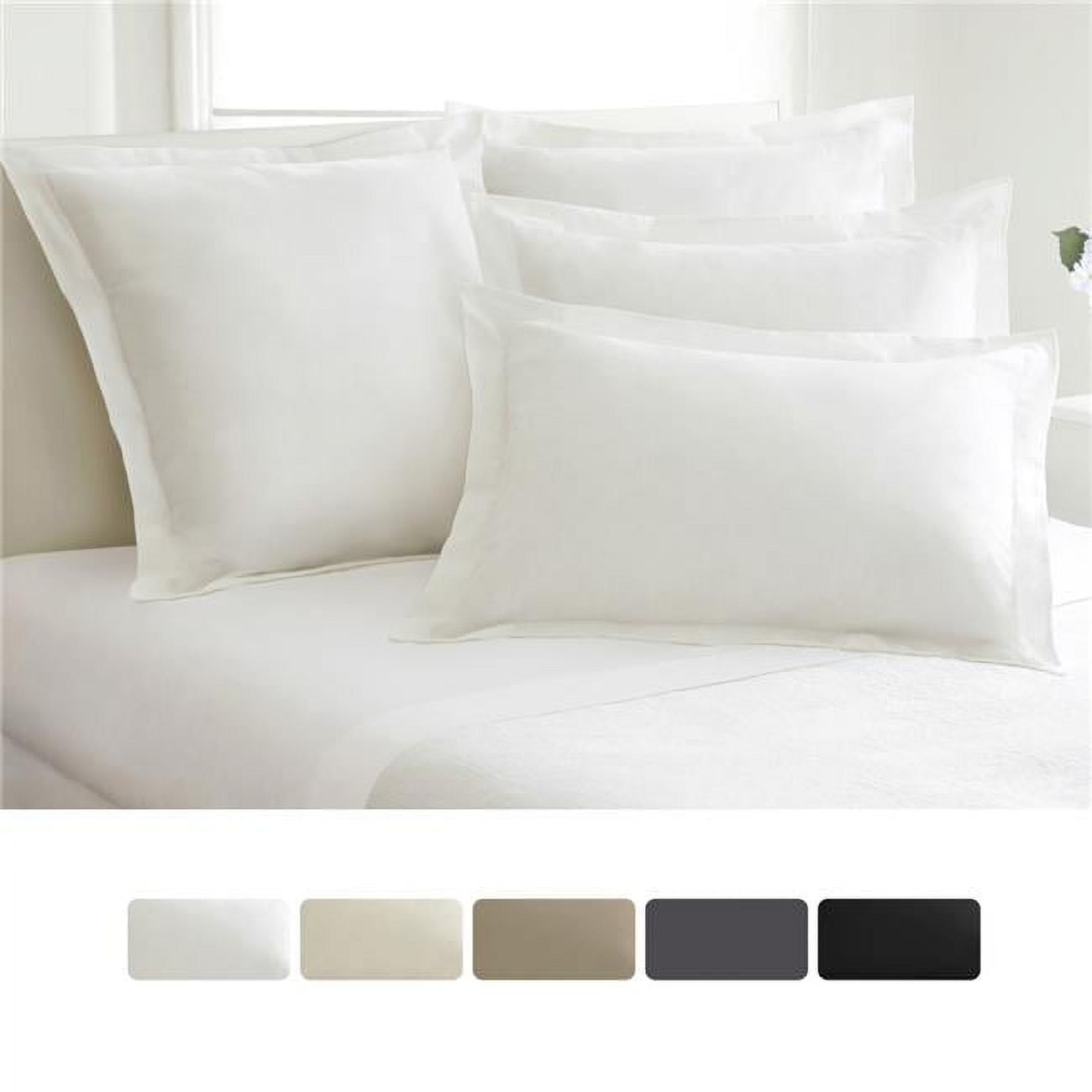 Levinsohn Basic Microfiber Tailored Sham with 2 in. Flange White ...
