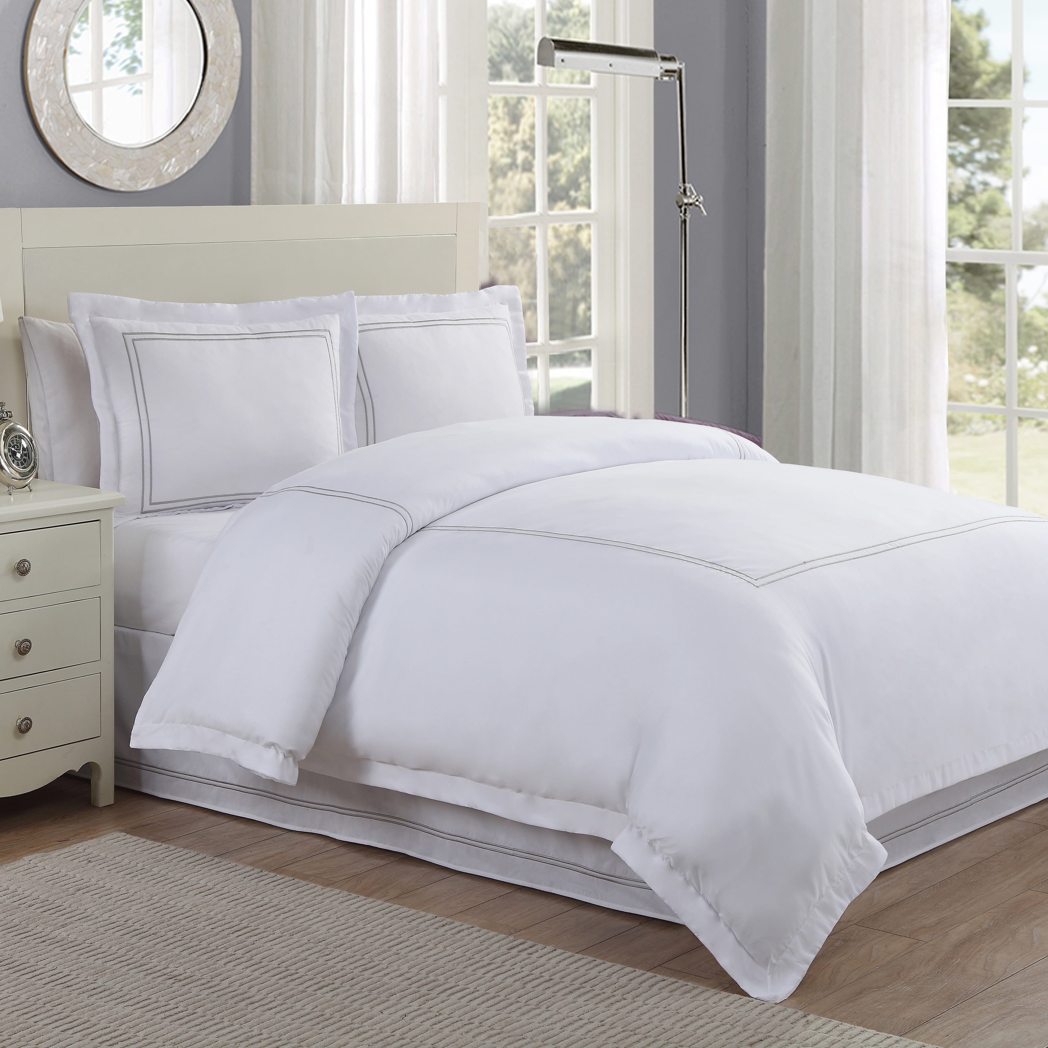 Levinsohn Textile Embroidered Barrata Stitched 2-pack Shams - Walmart.com