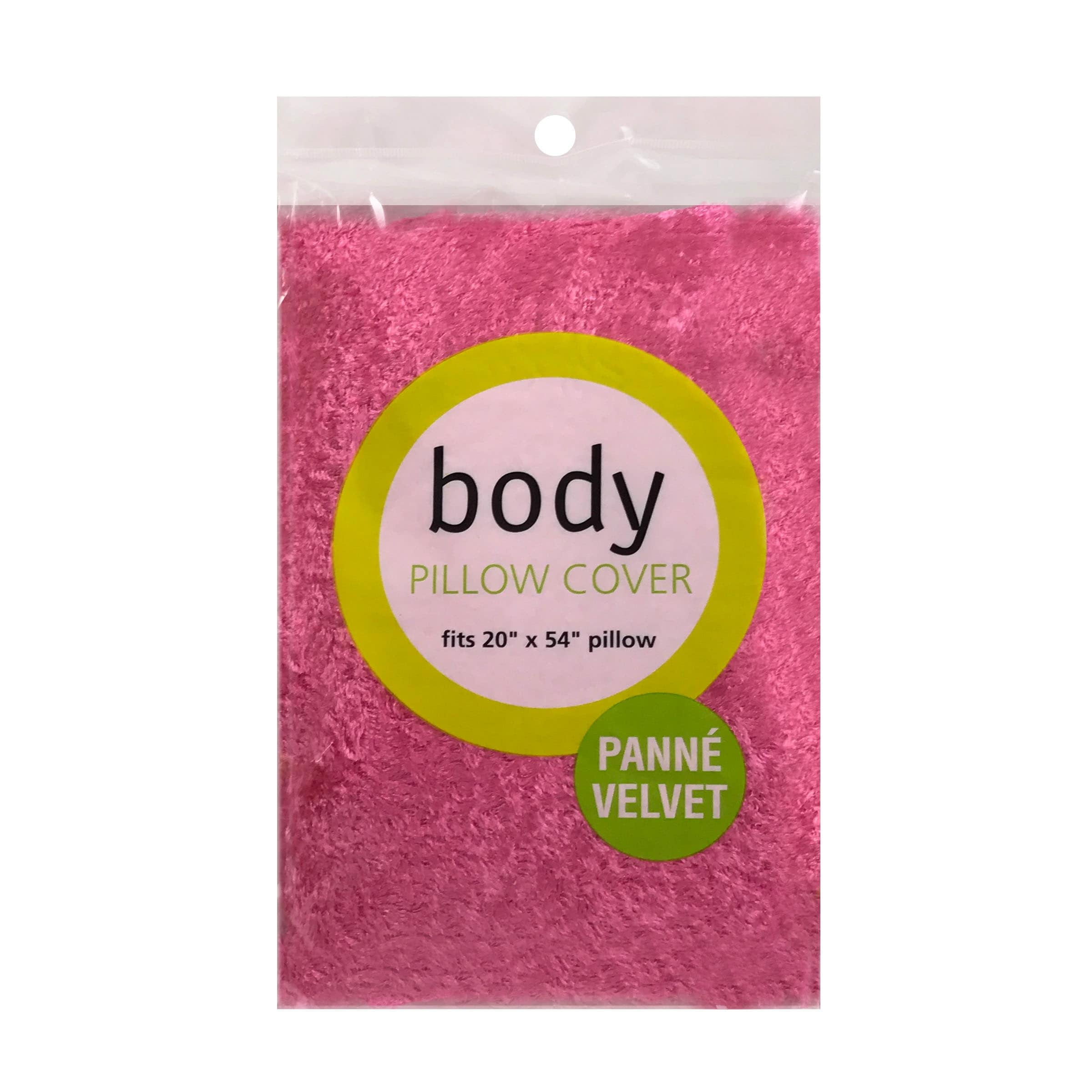 Levinsohn Textile Fresh Ideas Velvet Body Pillow Cover 2-Pack Pink ...