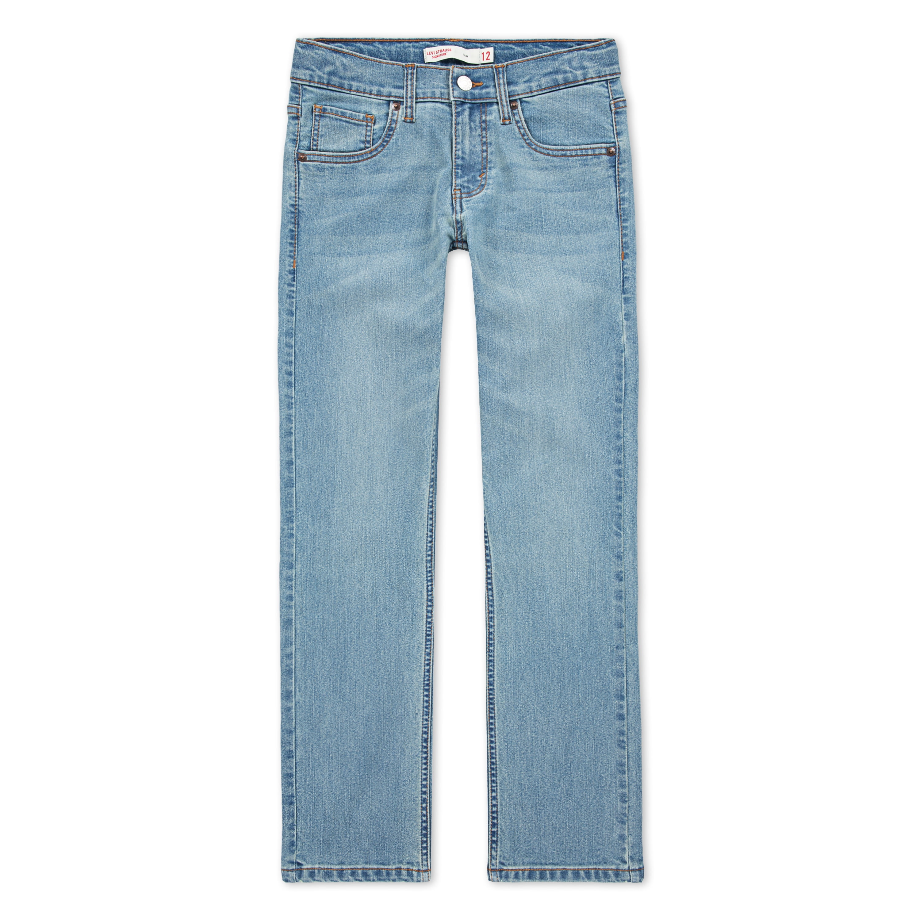 Levi Strauss Signature Boys Slim Denim Jeans, Size 5-18 - Walmart.com